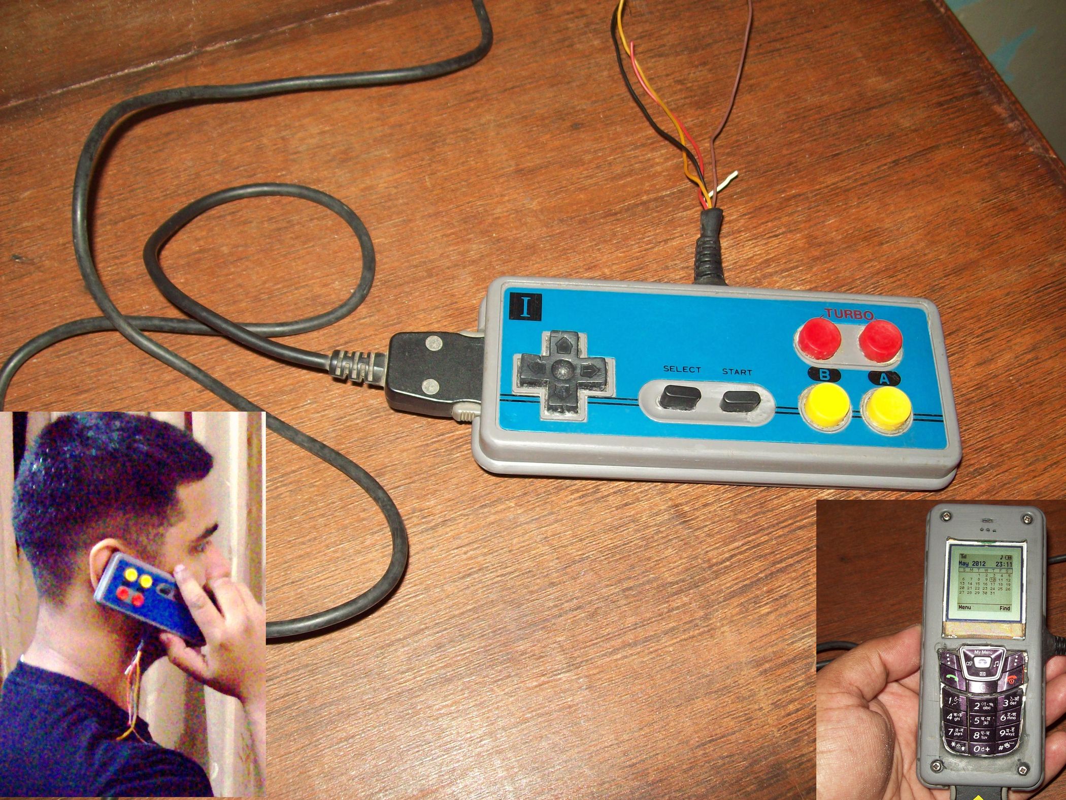 Another Game Controller Mod. Nes-Phone / Nessy Phone. From Nes Controller (Or Any Controller ...