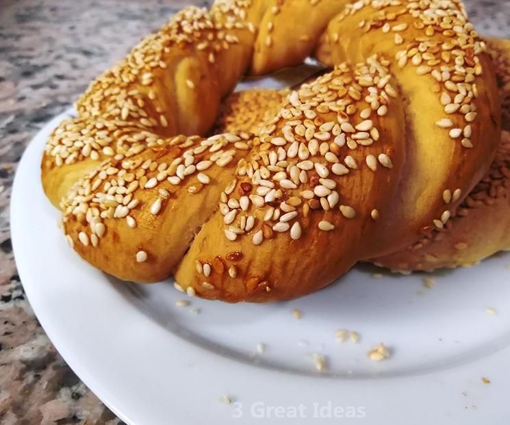 Delicious Turkish Simit - Bagel, Real Recipe : 11 Steps (with Pictures ...