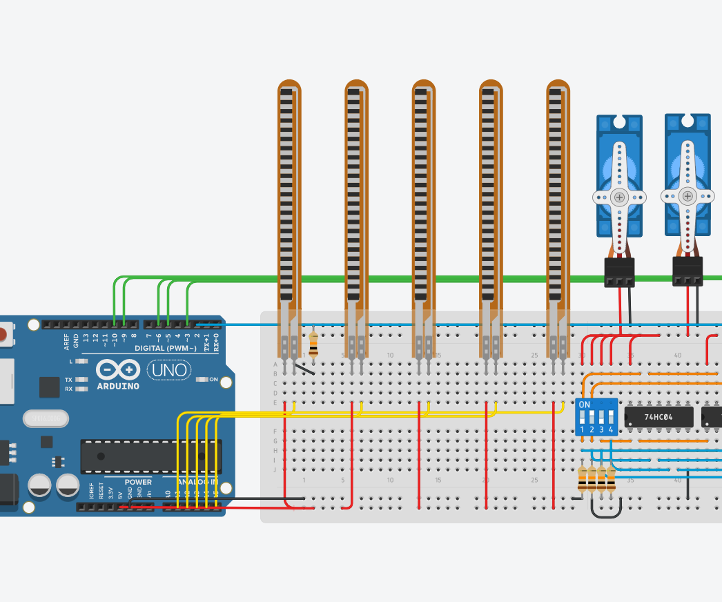 Gesture Controlled Hand (TinkerCad) : 9 Steps - Instructables