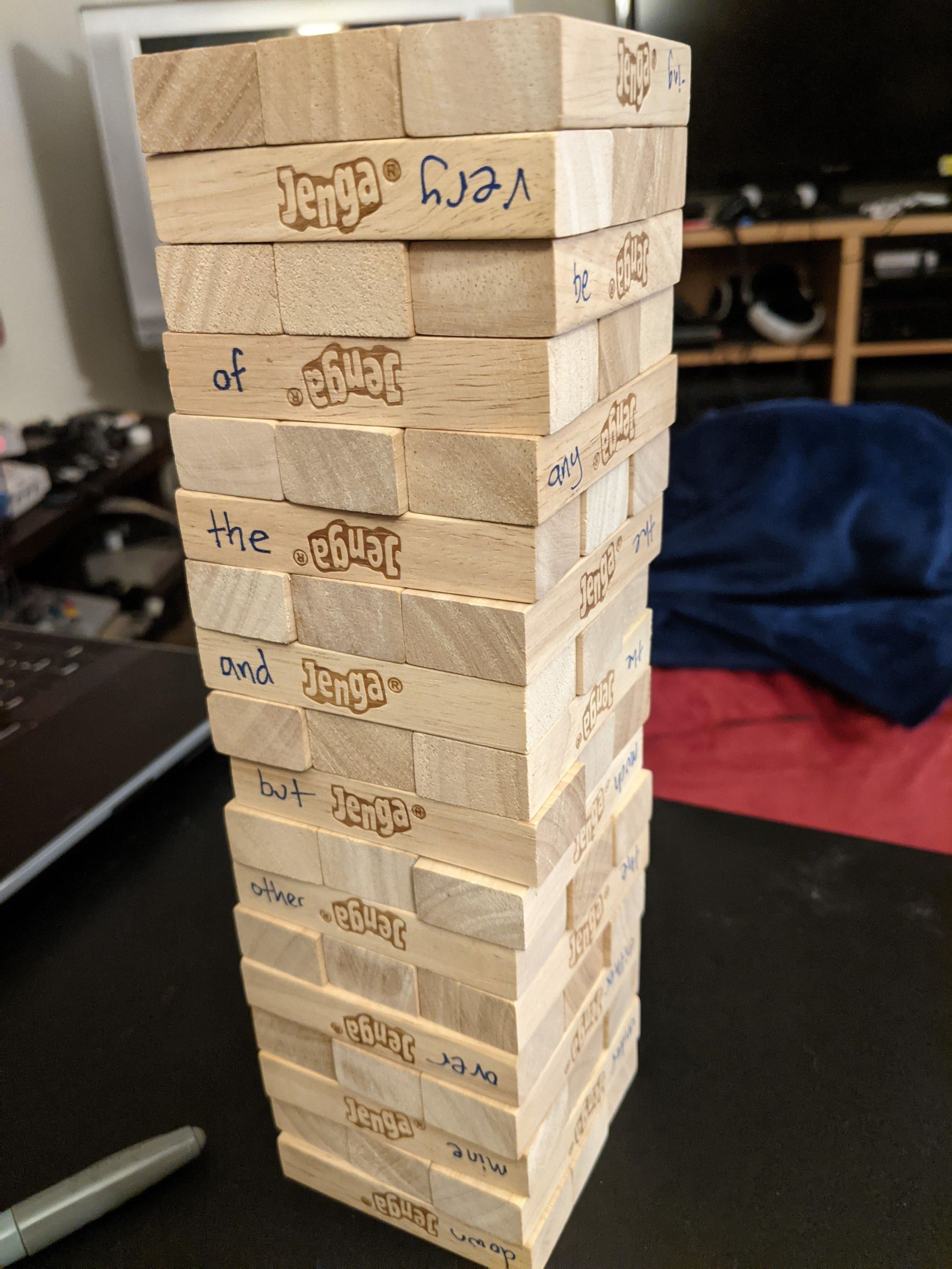 Jenga Poetry : 3 Steps - Instructables