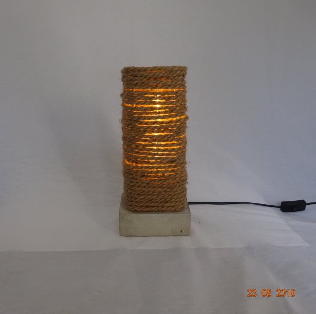 Concrete Base Rope Table Lamp : 5 Steps - Instructables