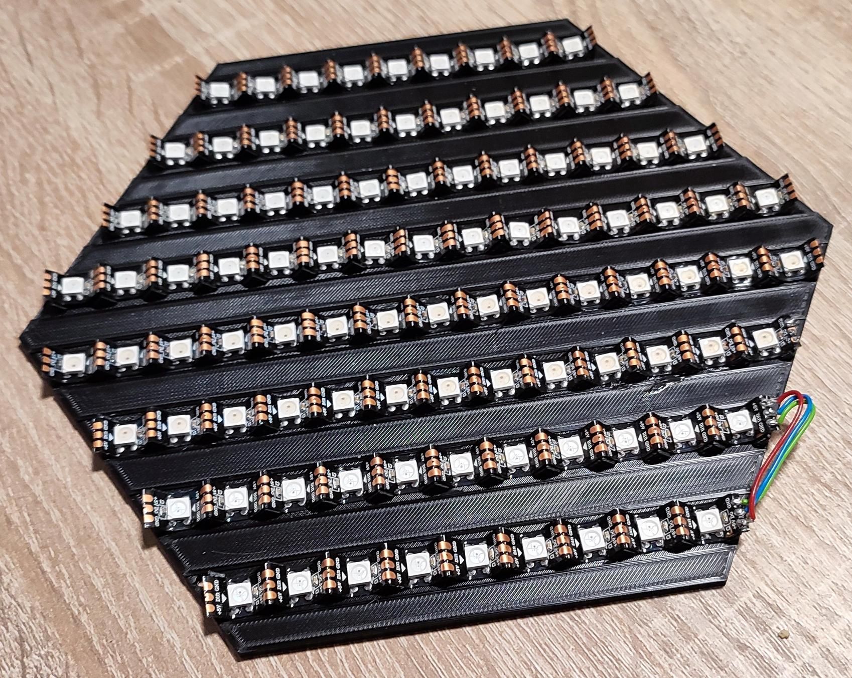 Creating a Stylish Triangular Pixels LED Clock Using WS2812 Leds and ...