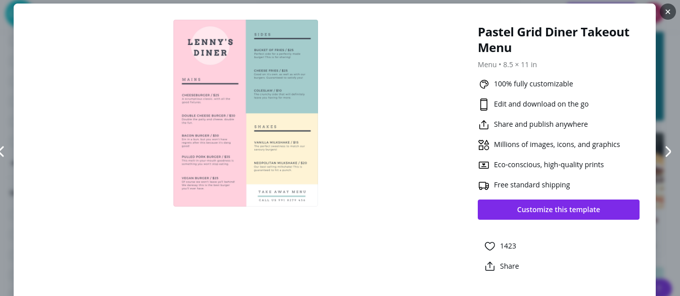 How to Create a Menu Using Canva : 8 Steps - Instructables