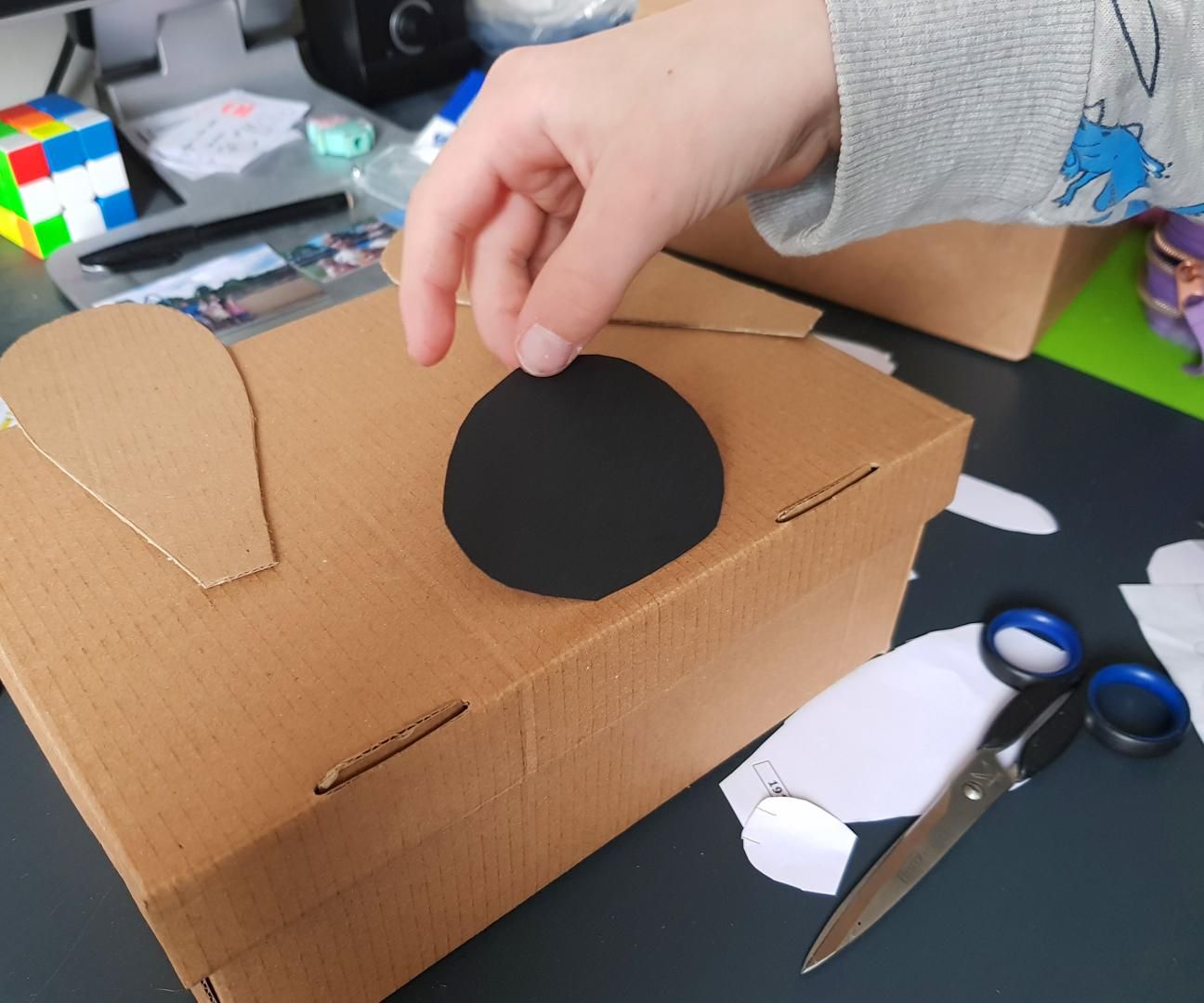 Shoebox Easter Bunny (breakfast / Gift Package) : 5 Steps (with ...