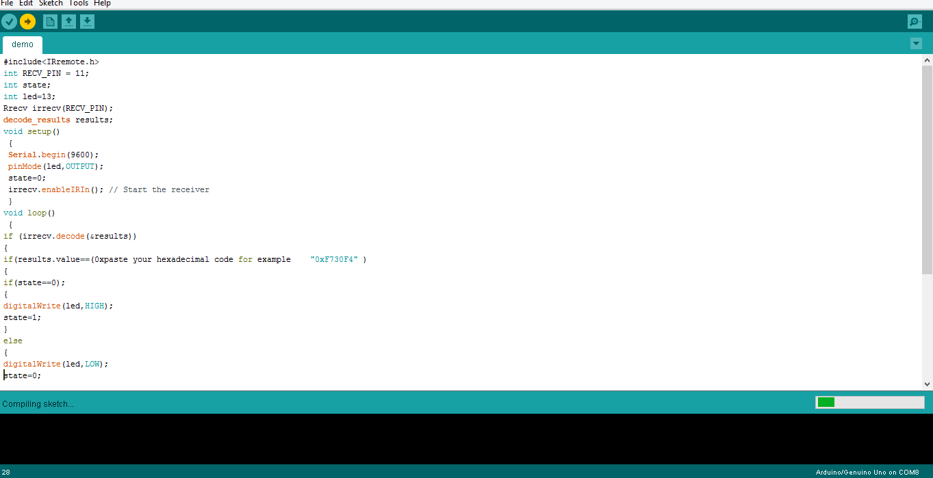 ARDUINO IR REMOTE (USE YOUR OLD REMOTE TO CONTROLL HOME APPLIANCES) : 7 ...
