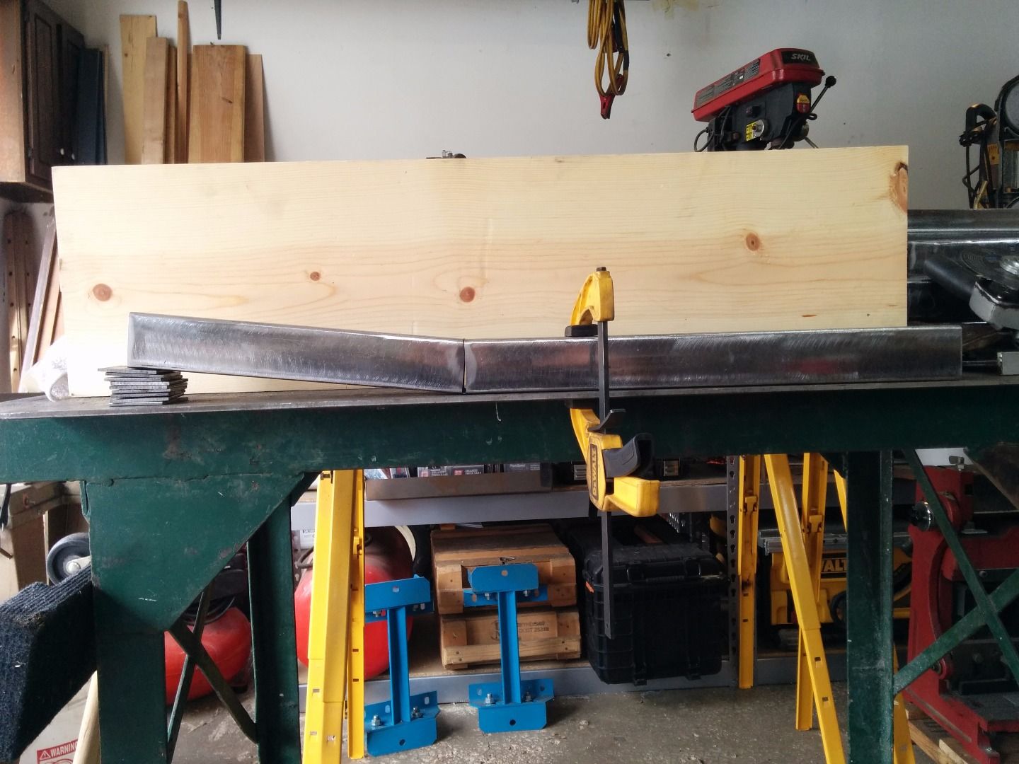 Steel and 2x4 Full Dining Table Set : 9 Steps (with Pictures ...