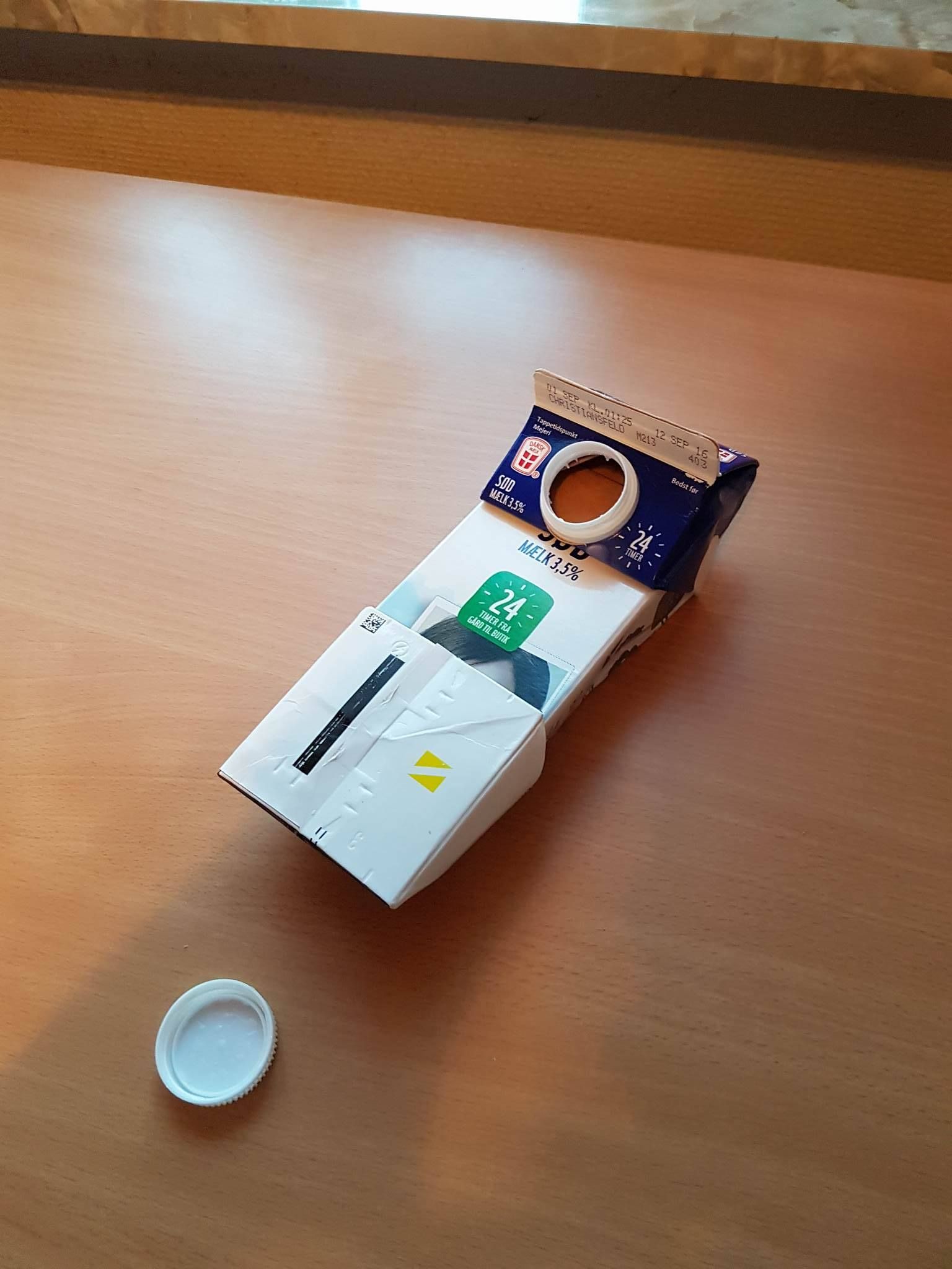 Folding a Cardboard Milk Container : 3 Steps (with Pictures ...
