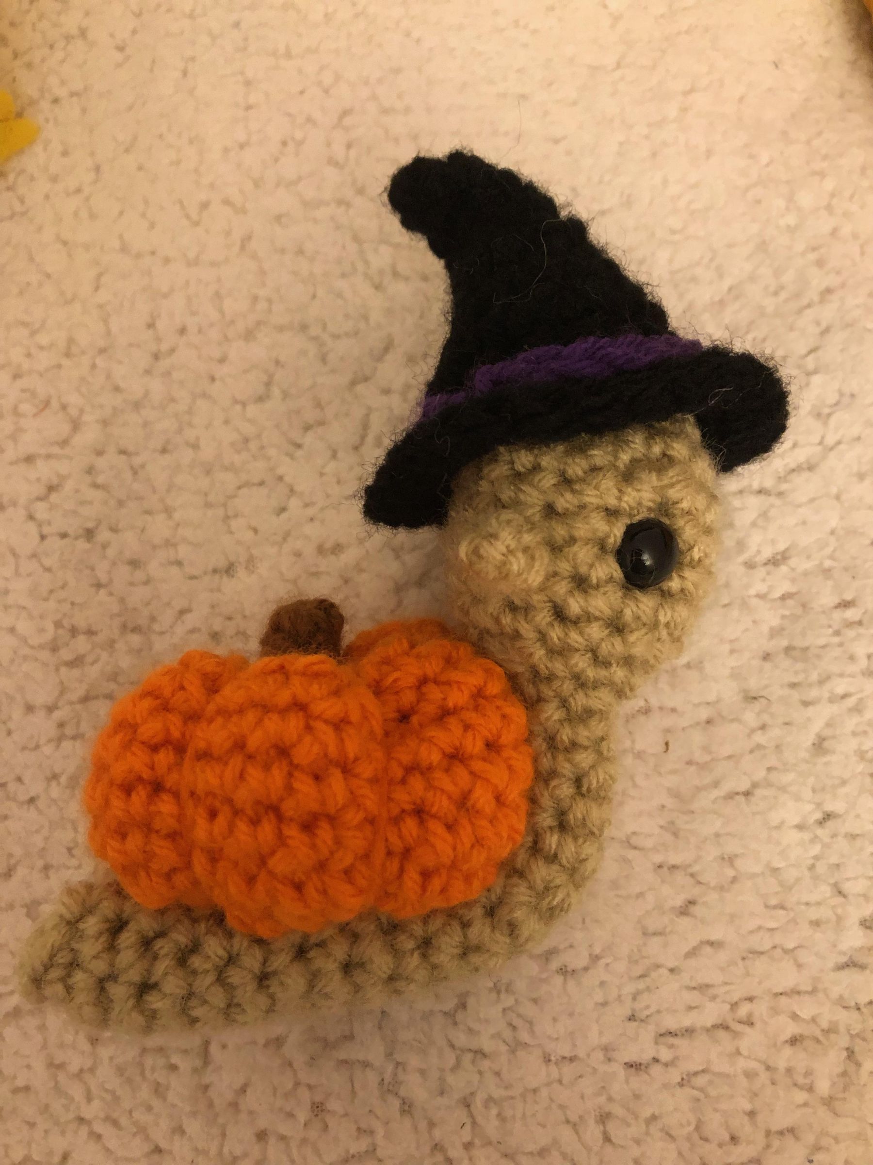 Crochet Halloween Pumpkin Snail : 7 Steps (with Pictures) - Instructables