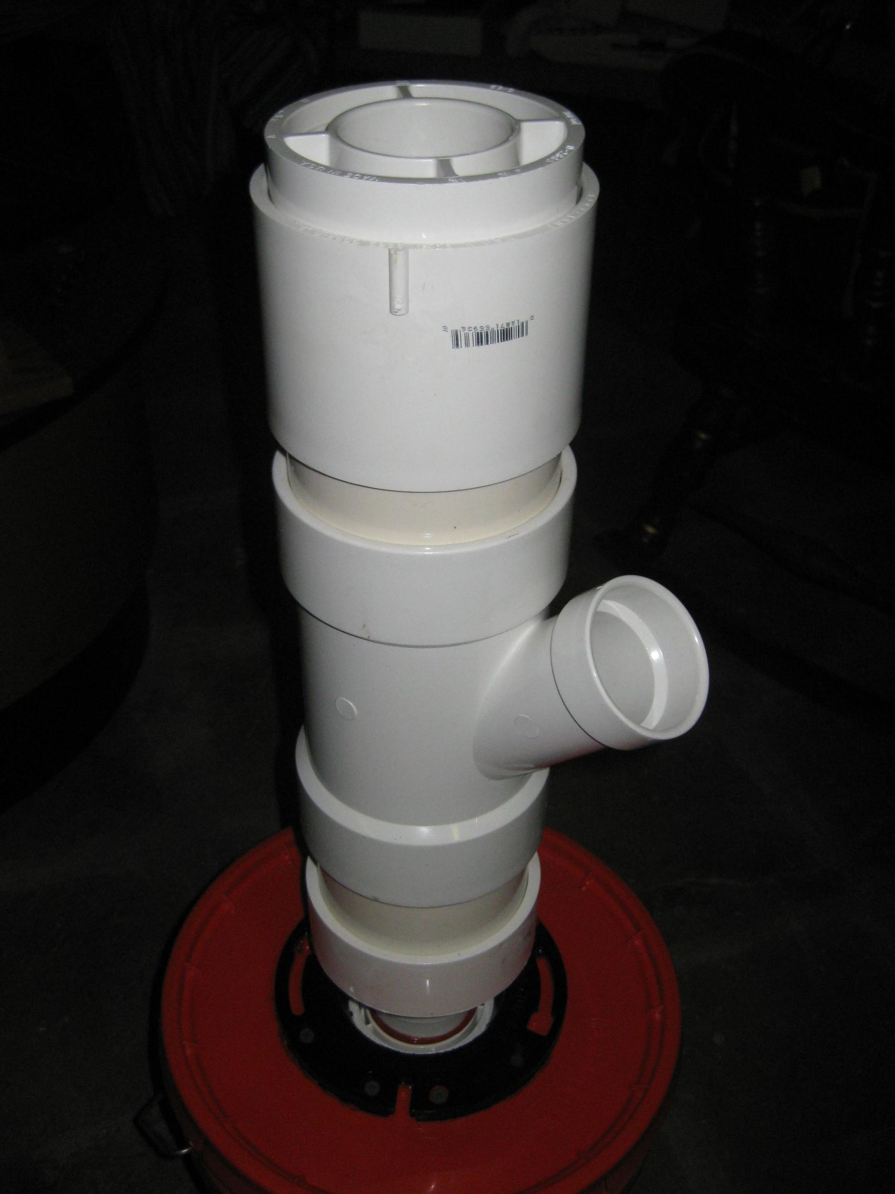 Diy Cyclonic Dirt Seperator From Pvc Bits and a Bucket : 5 Steps ...