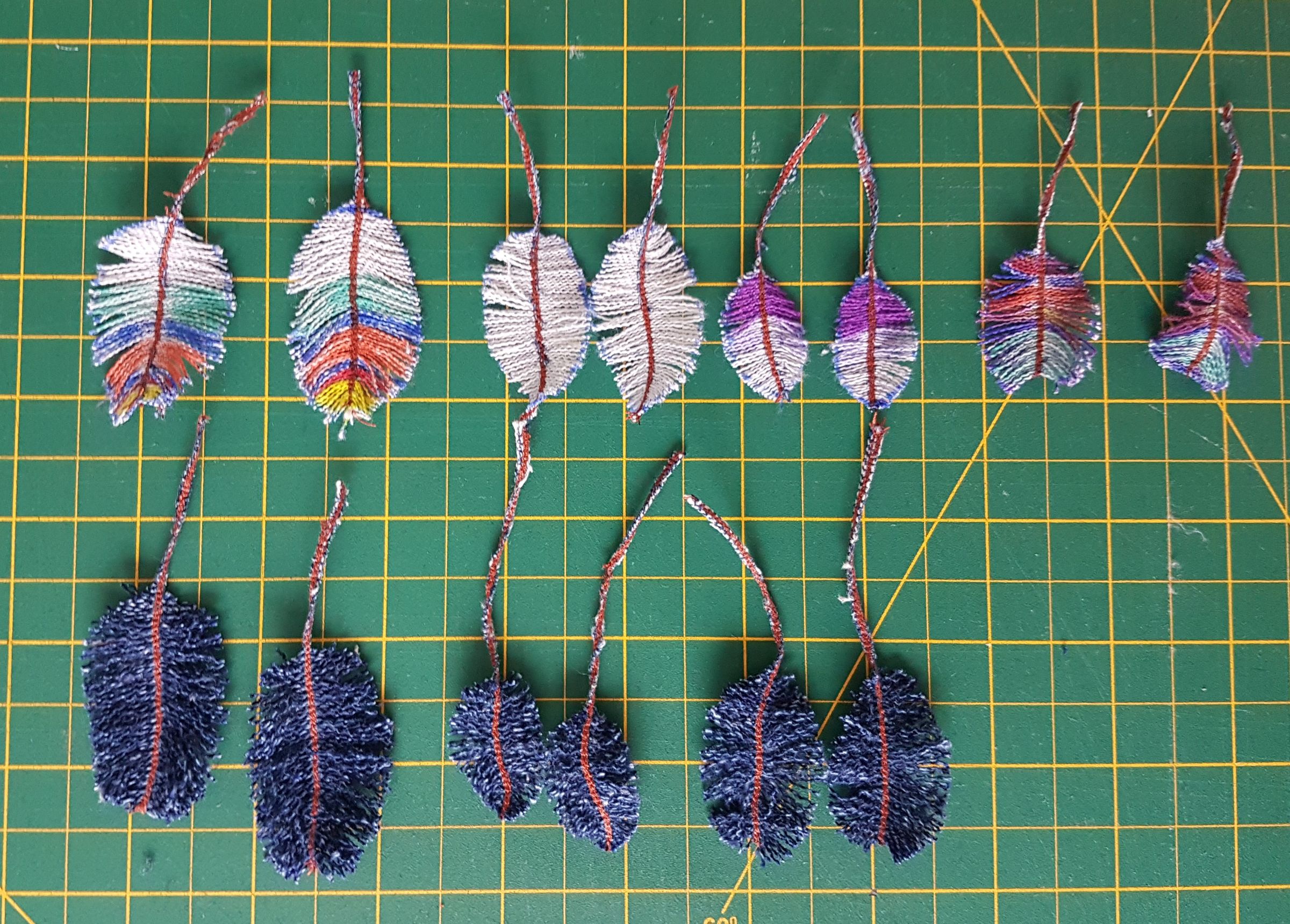 Denim Feather Earrings and Necklace : 16 Steps (with Pictures ...