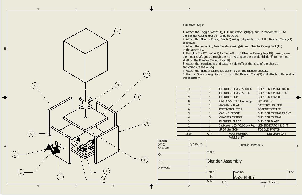 Student Made Mock Blender : 3 Steps - Instructables