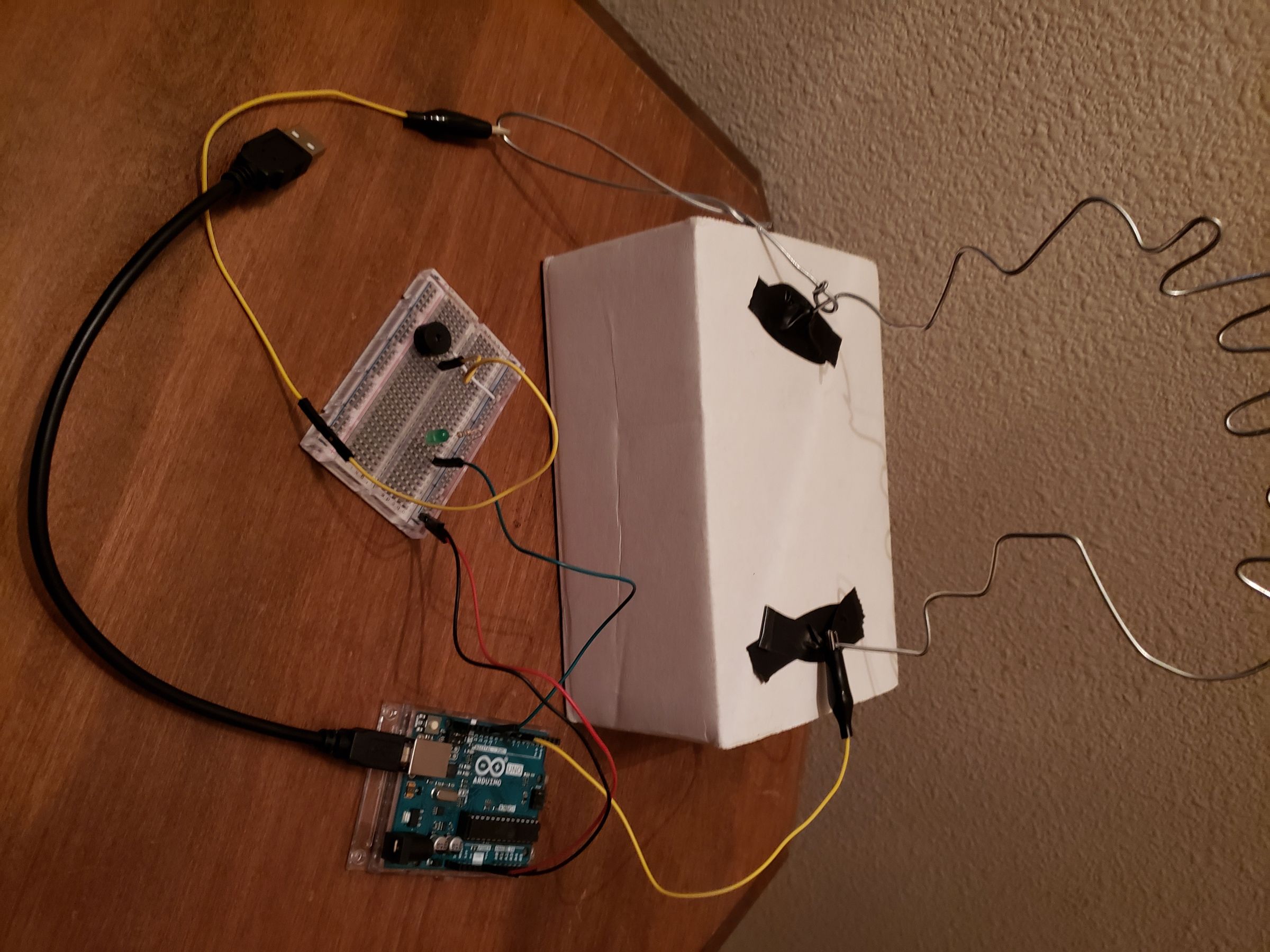 Buzz Wire Game With LED Timer for Arduino UNO : 5 Steps - Instructables