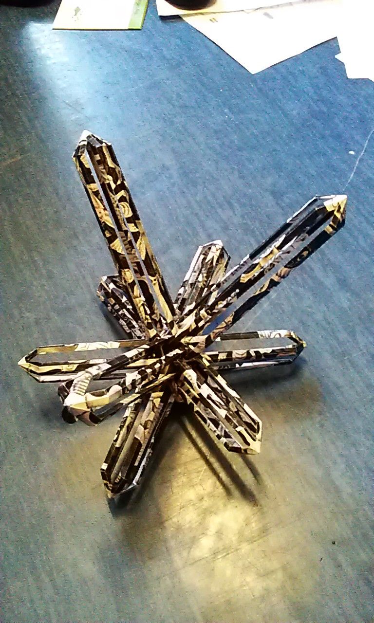 Origami Crystal Sculpture : 25 Steps (with Pictures) - Instructables