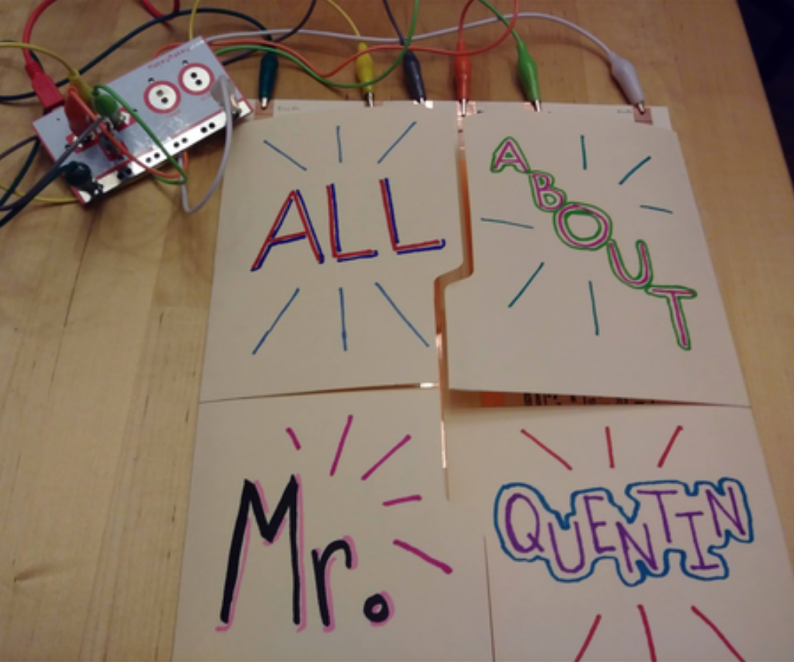 All About Me Interactive Papercraft With Makey Makey : 5 Steps ...
