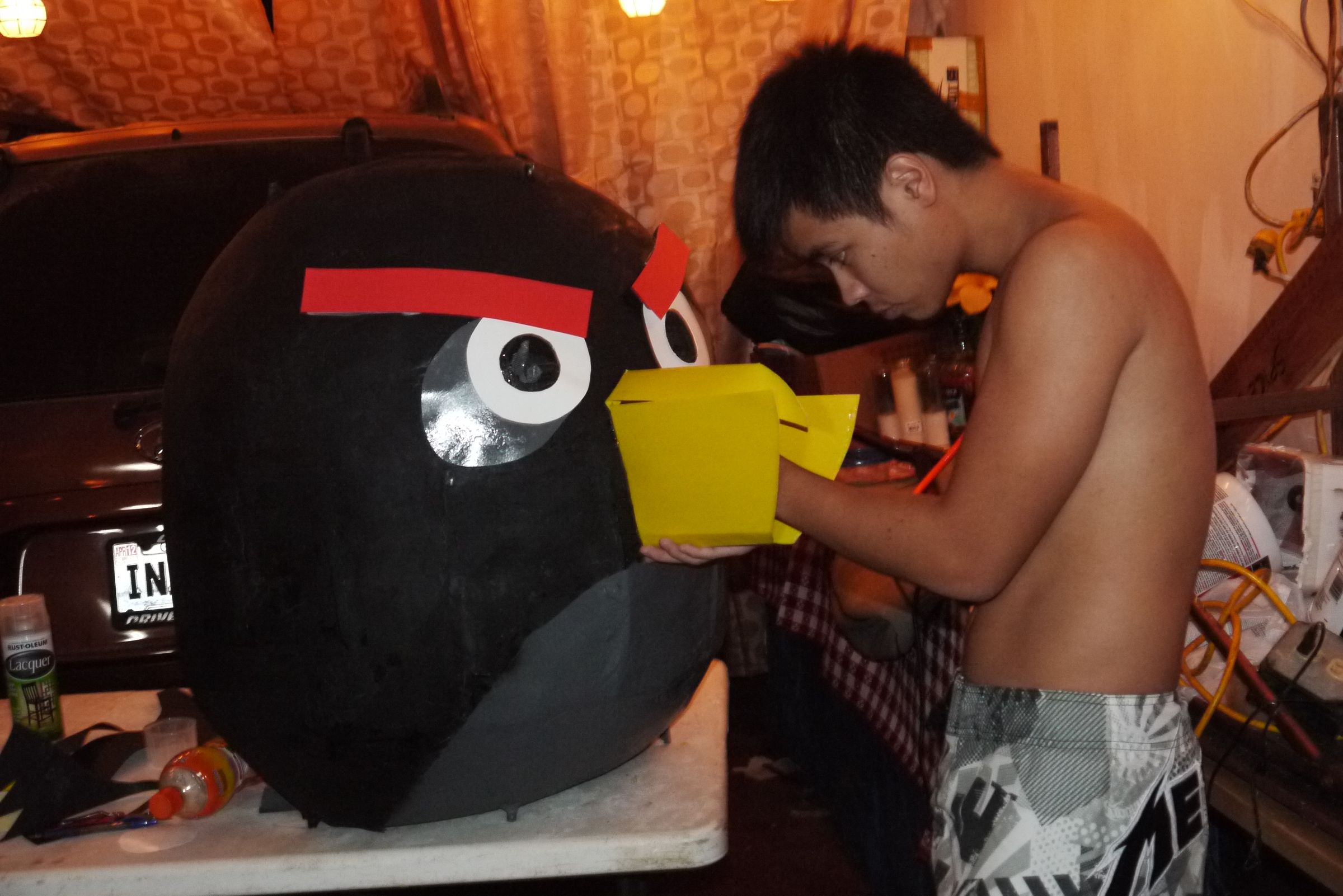 Paper Mache Angry Birds Costume! - Instructables