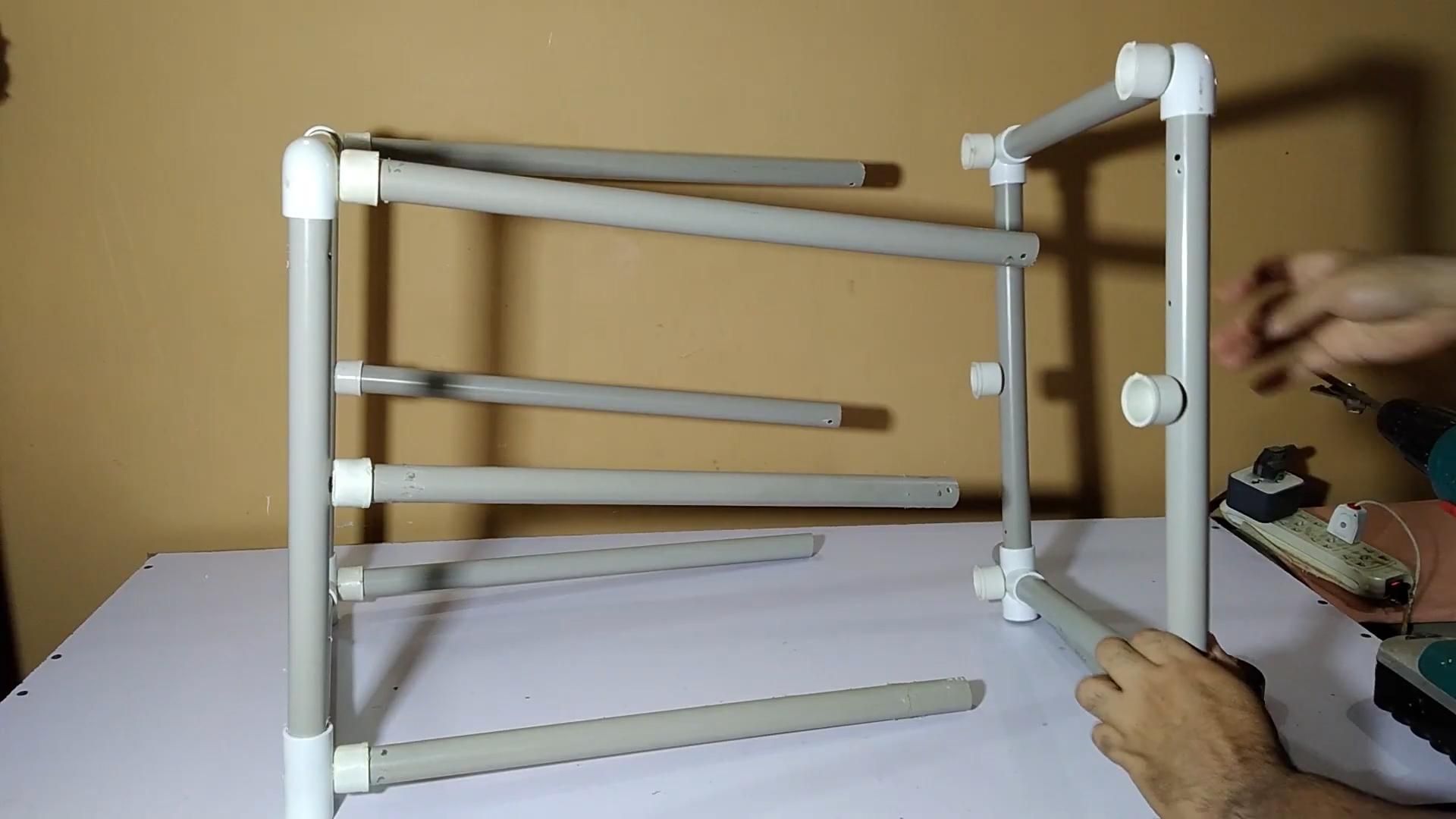 How to Make Shoes Stand With PVC Pipes : 4 Steps (with Pictures ...