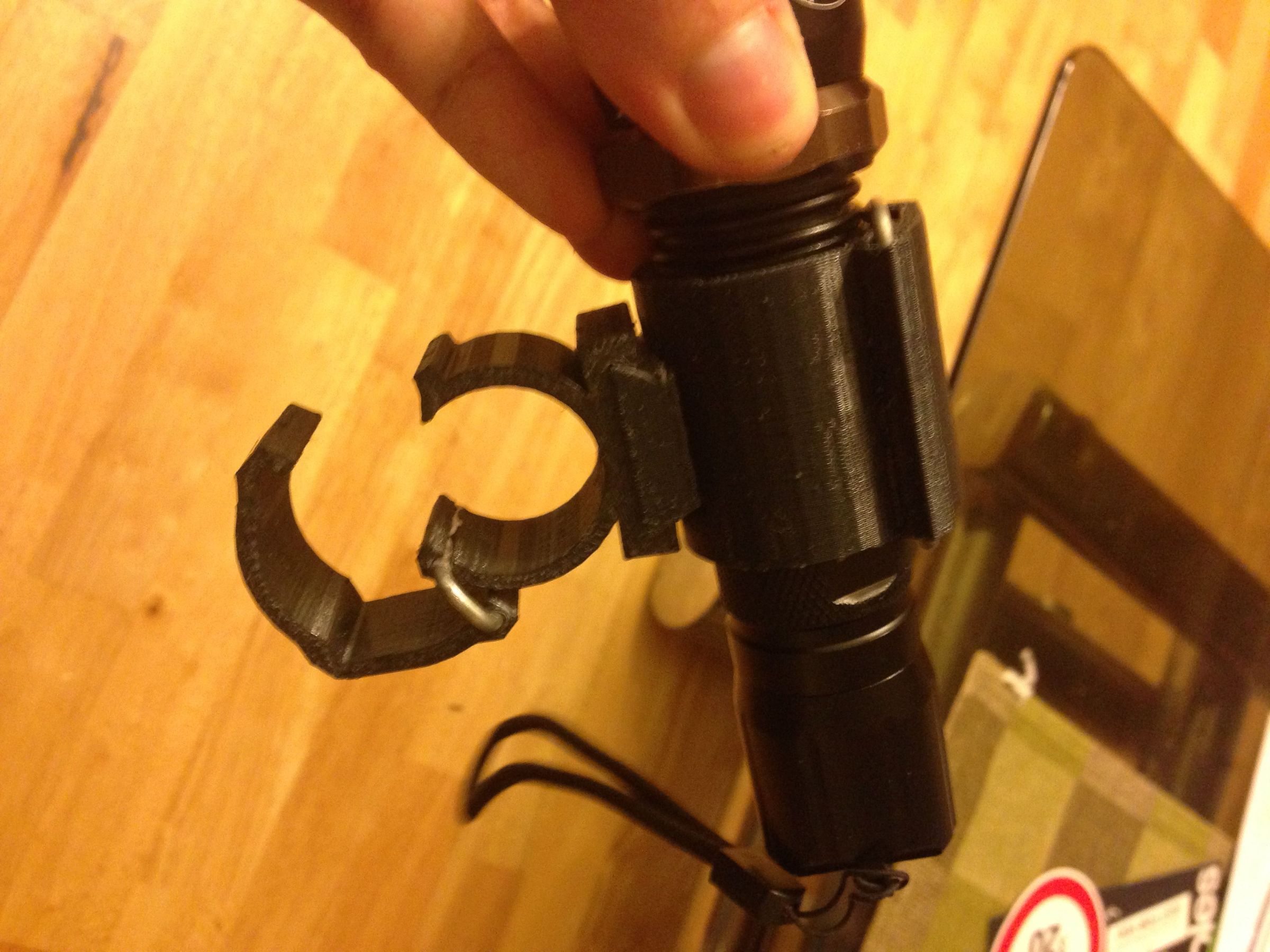 Simple Spring Clamps for Torch Light on Bicycle (3D Printing ...