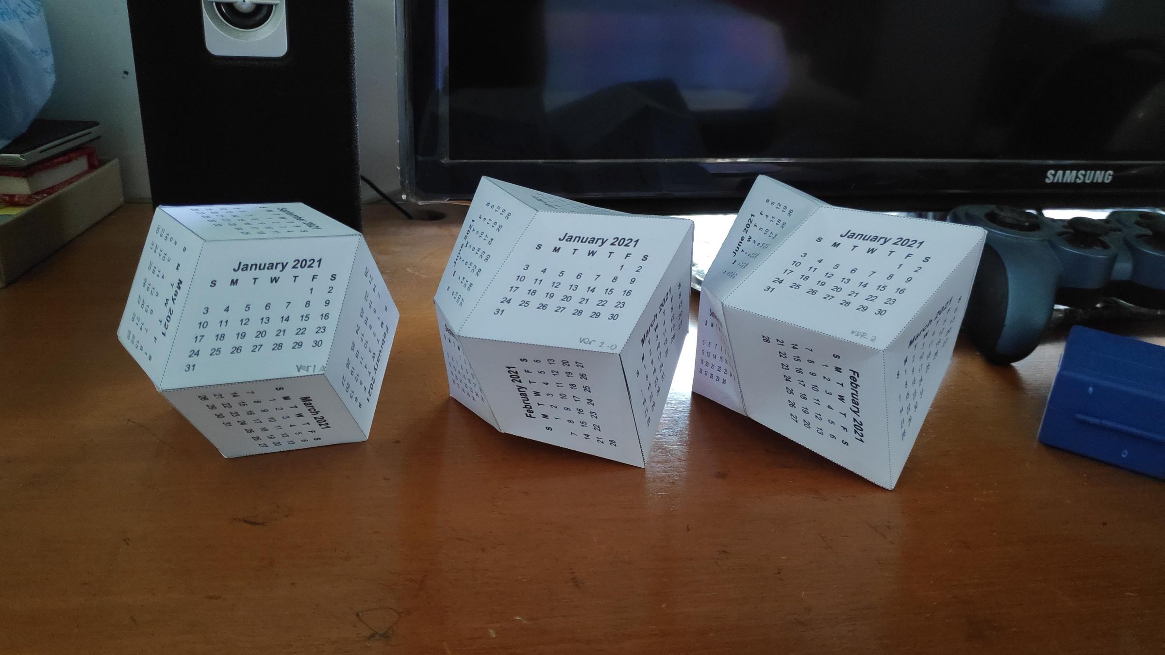 Choose Your 3D Calendar for 2021 : 4 Steps (with Pictures) - Instructables