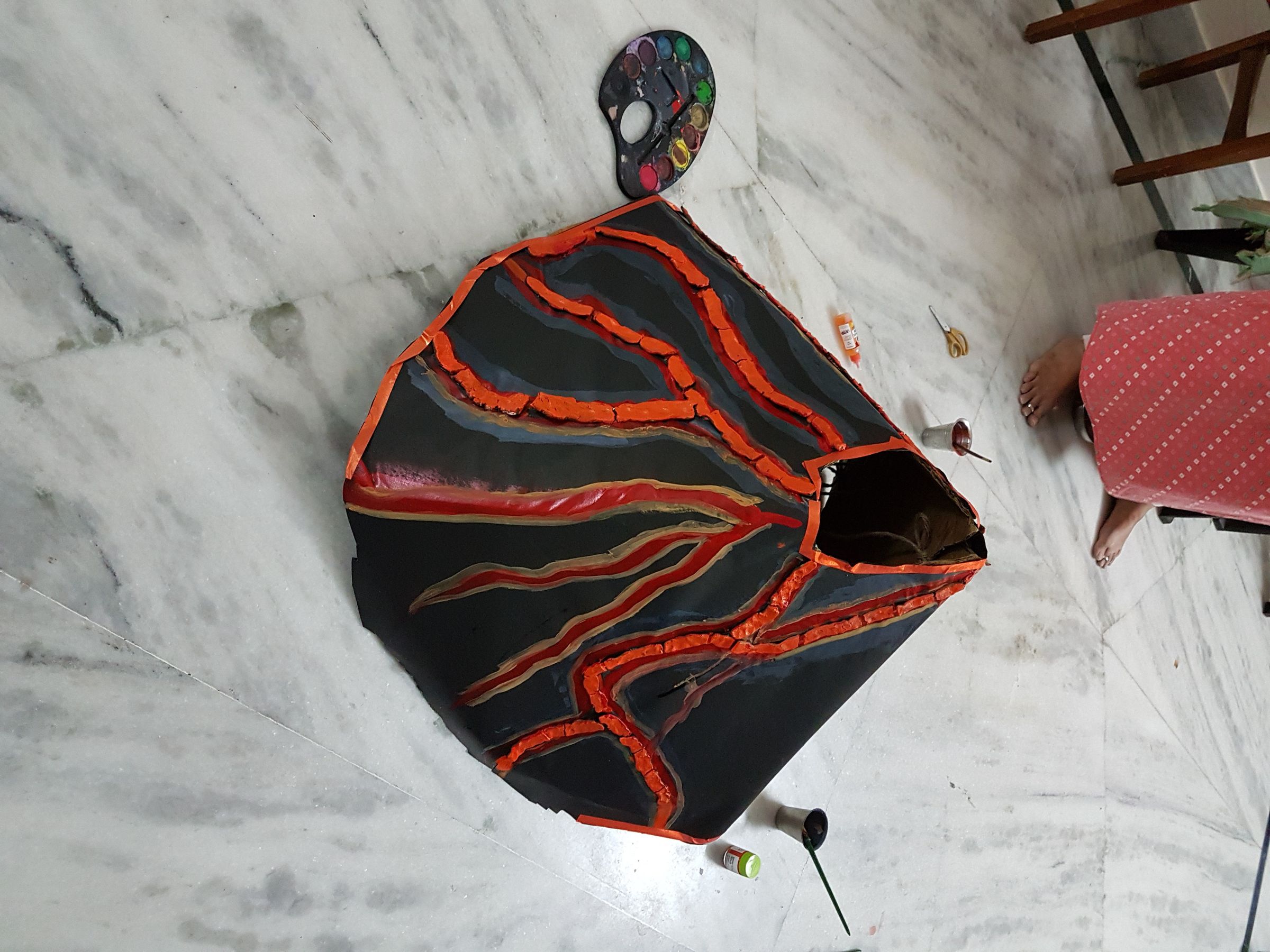 Easy DIY Volcano Costume With Smoke : 6 Steps (with Pictures ...