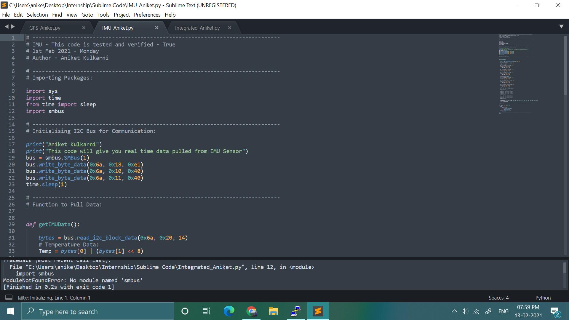 The INS! ASM330LHH IMU Interfacing With Raspberry Pi Zero : 4 Steps - Instructables