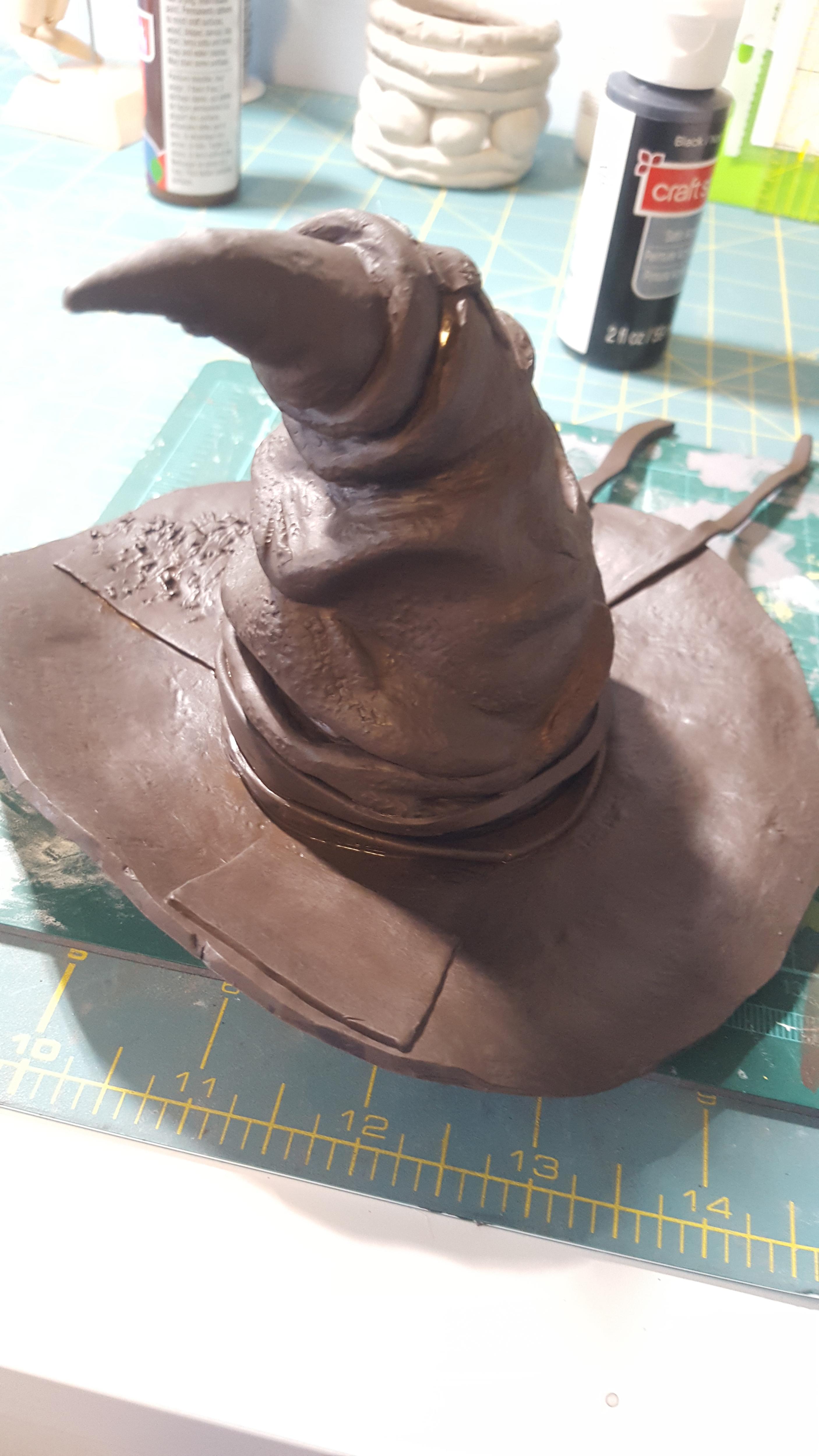 Clay Sorting Hat Pencil Holder on Stool (Harry Potter) : 18 Steps (with ...