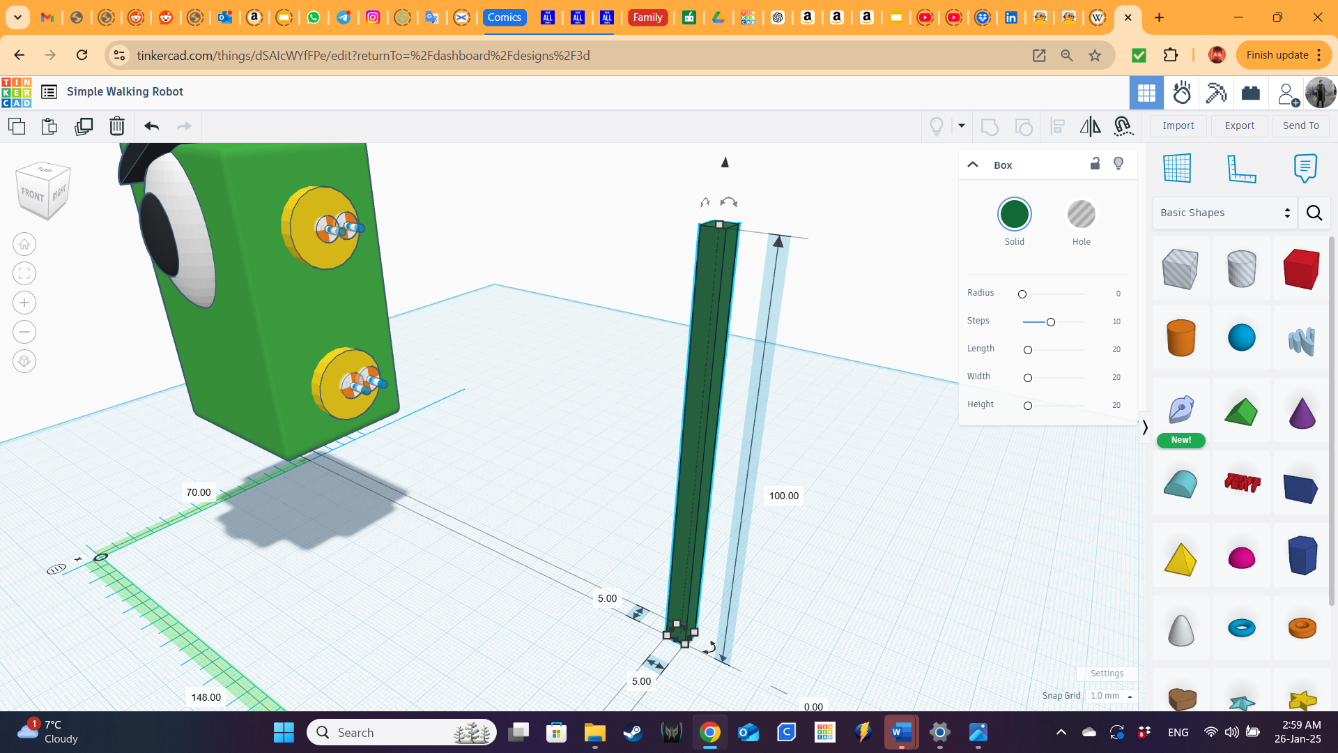 Tinkercad Robotics for School: SIMLAB KOMBAT! (virtual Walking Robots ...