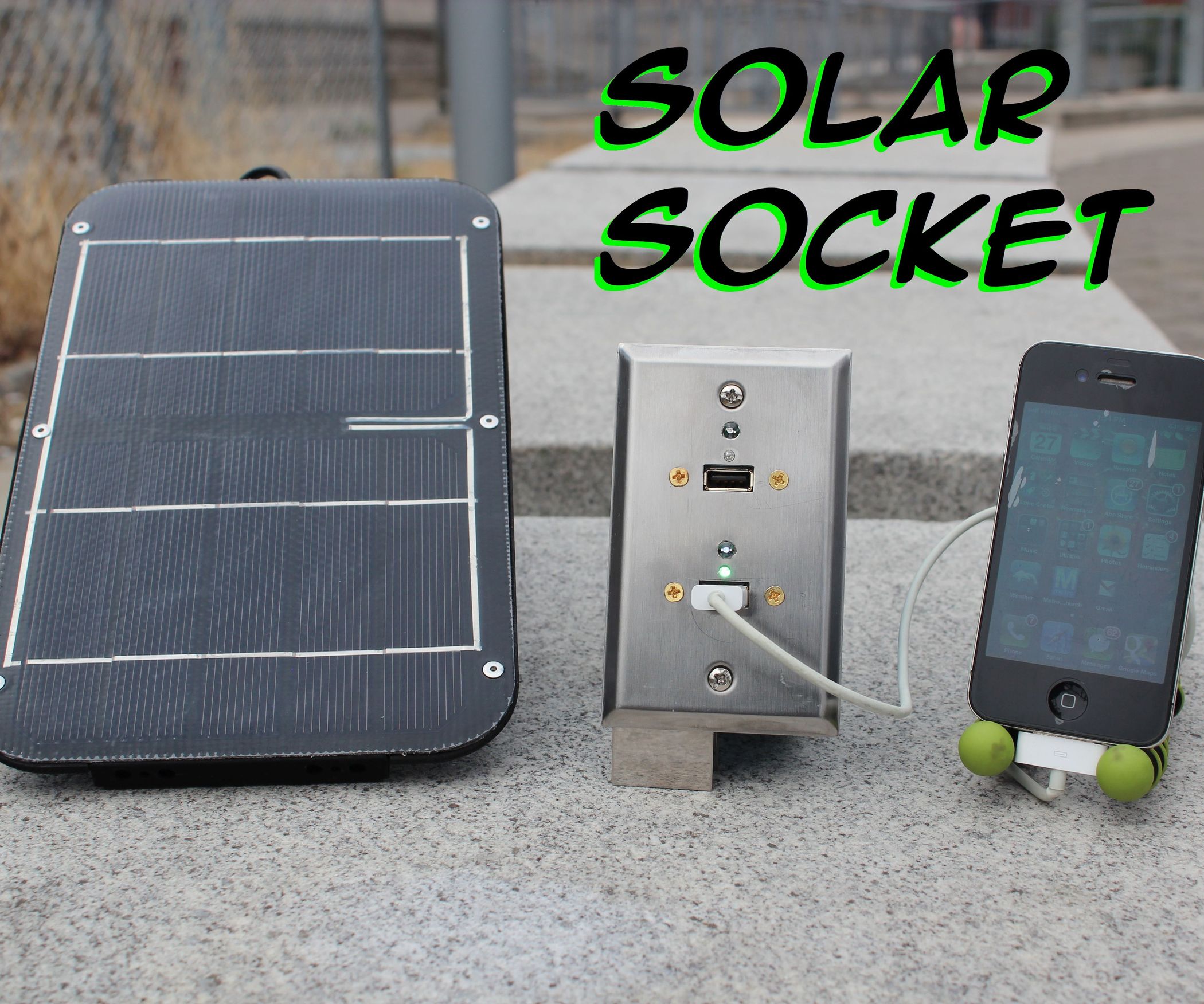 Emergency USB Solar Wall Socket: Solar Socket : 6 Steps (with Pictures ...