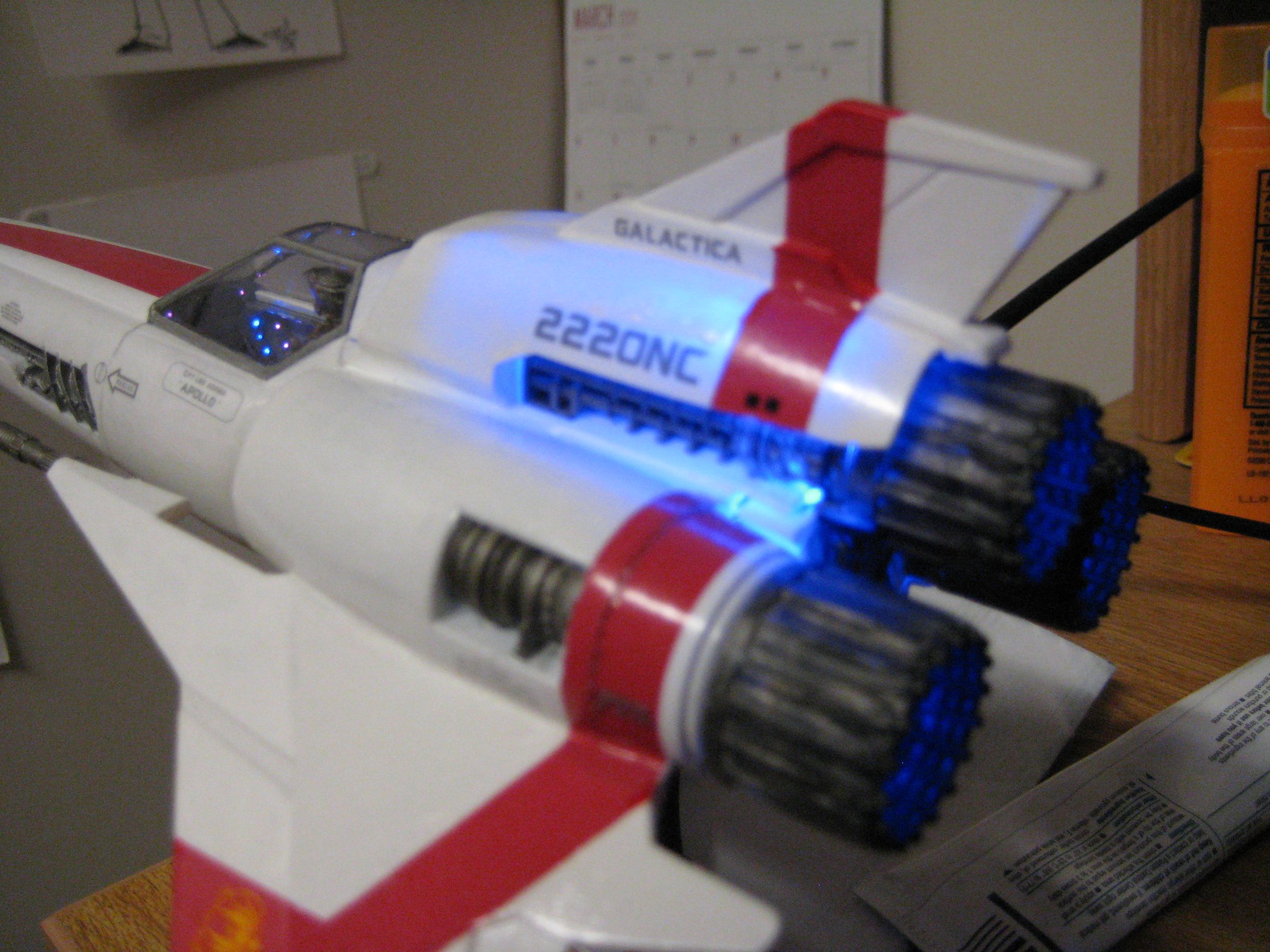 LED-Lit BSG Viper Mk. II Model Build : 10 Steps (with Pictures ...
