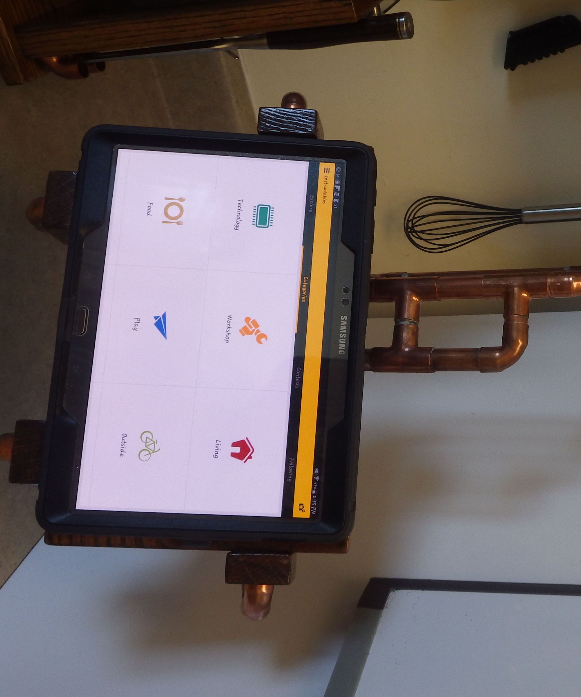 Copper Framed Tablet Holder : 11 Steps (with Pictures) - Instructables