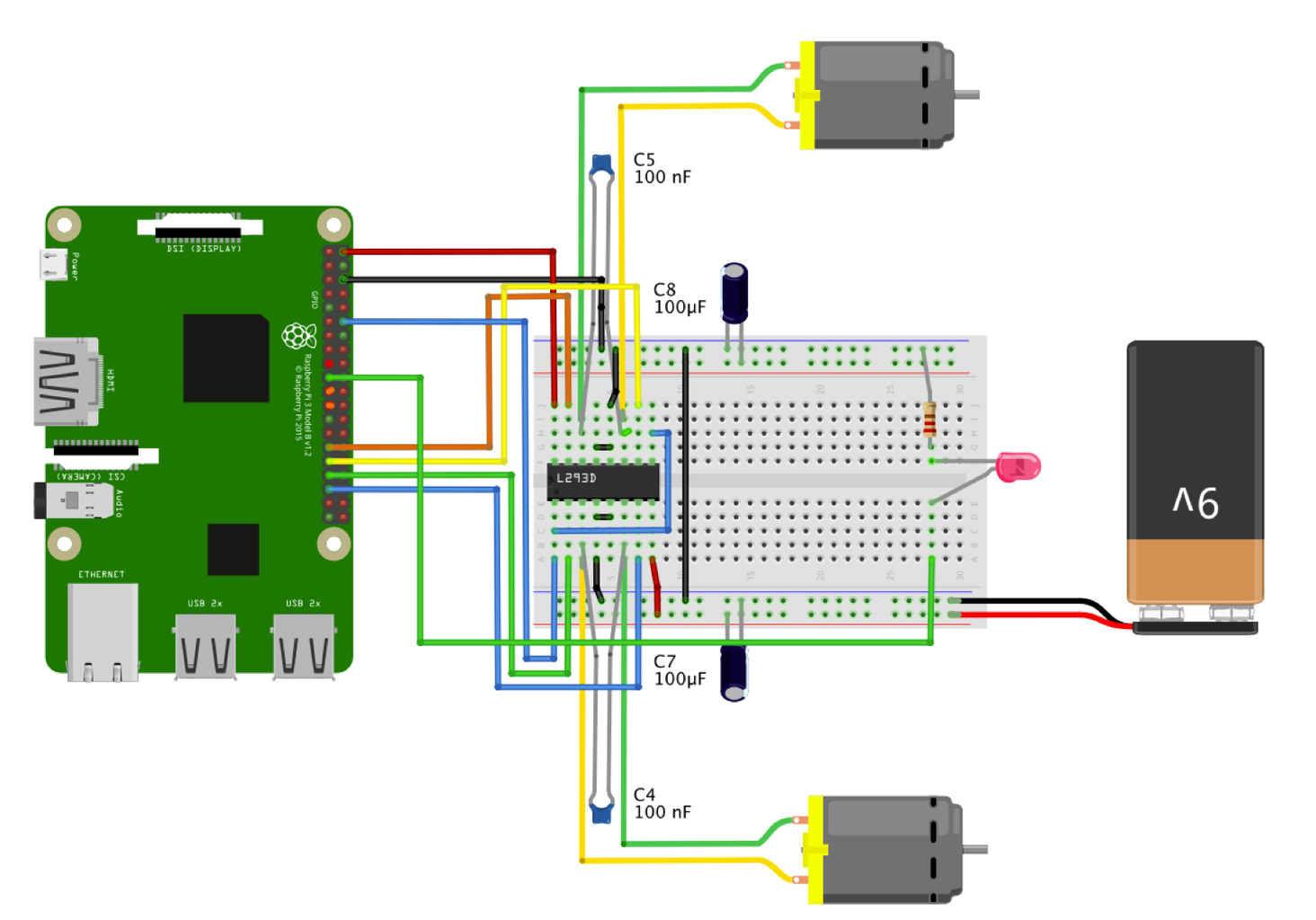 Iot Controlling A Raspberry Pi Robot Over Internet With Html And Shell Scripts Only 9 Steps