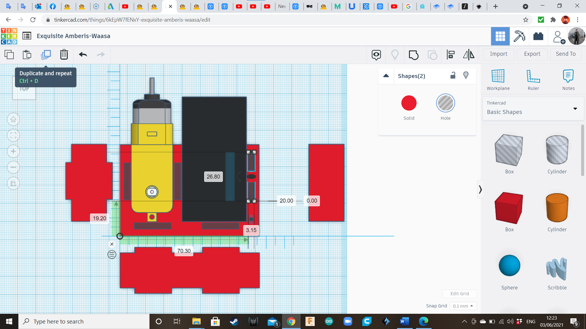 Tinkercad Robotics for School: Laser-cut Walking Machine! : 27 Steps ...