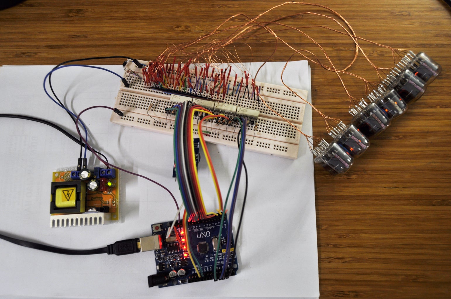 Nixie Clock With Arduino | Simplest Design : 4 Steps - Instructables Nixie Clock With Arduino | Simplest Design : 4 Steps - Instructables