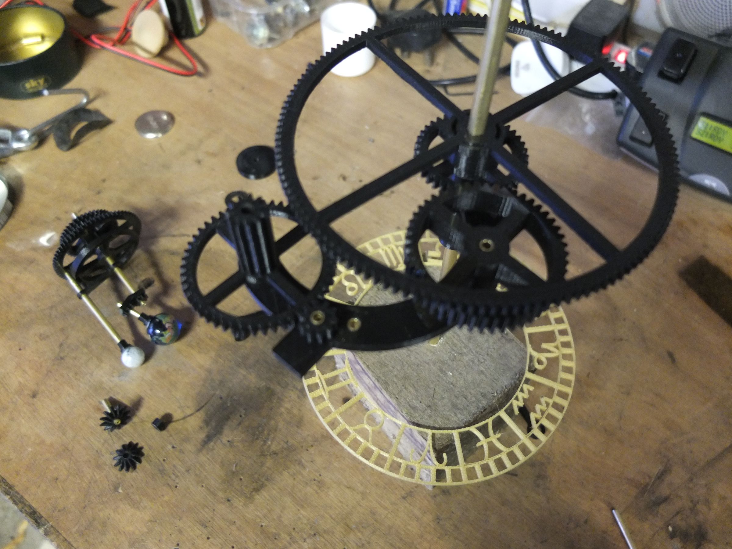 Sun, Earth and Moon Model (Tellurion / Orrery) With 3D Printed Parts ...