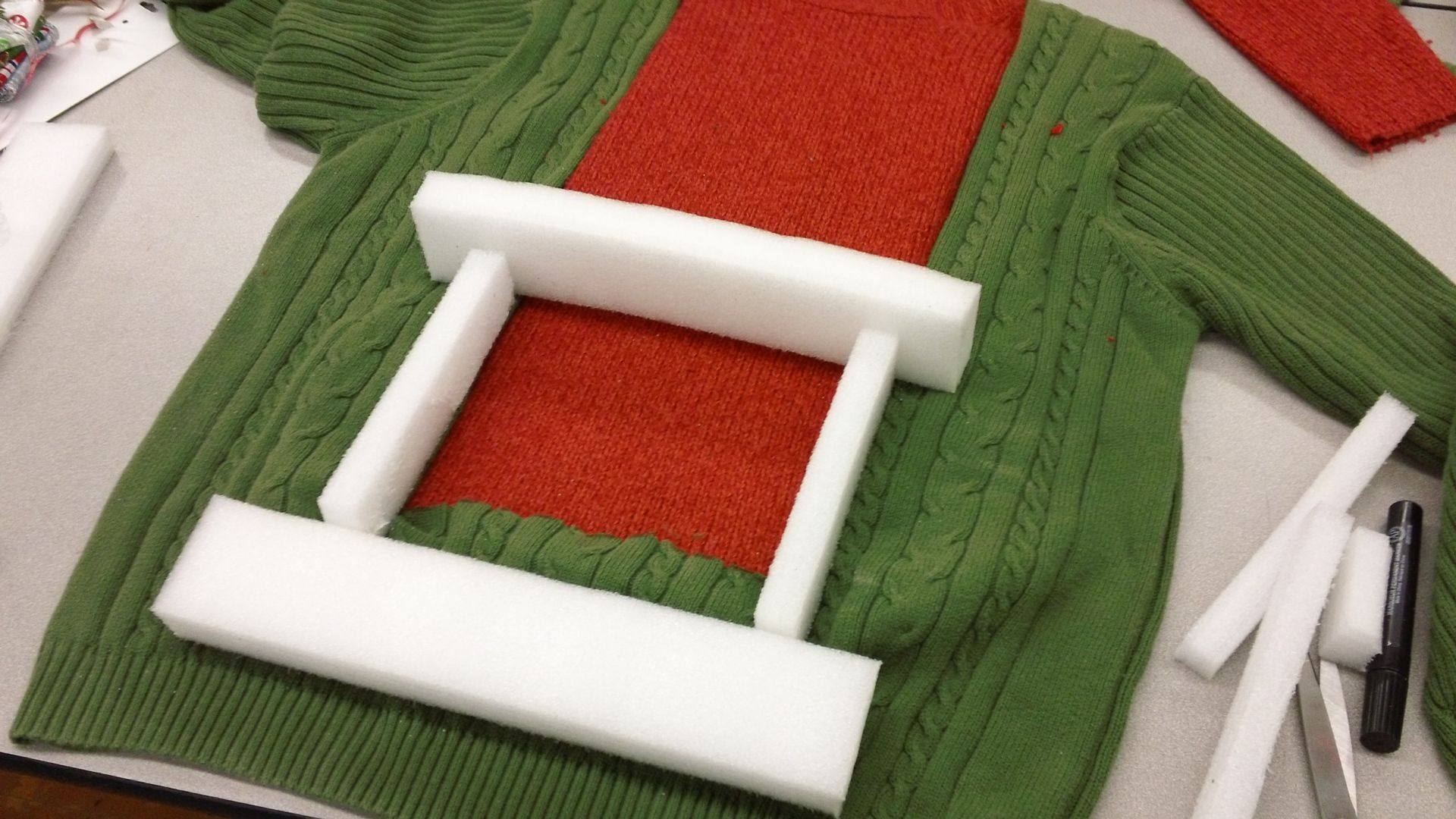 UGLY CHRISTMAS SWEATER DIY (Stuck in the Chimney 2012) : 4 Steps ...