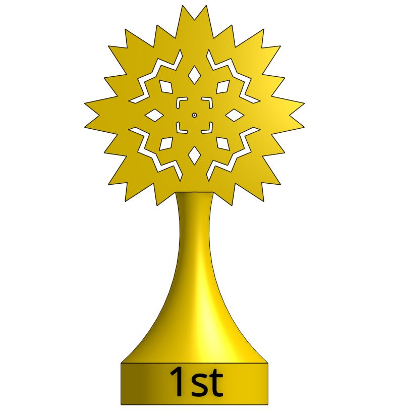 3D Snowflake Trophy : 16 Steps - Instructables