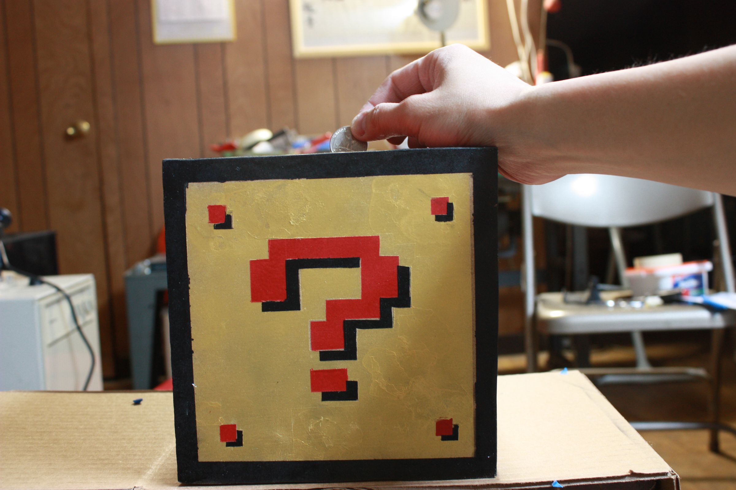 Mario Coin Brick Coin Bank : 8 Steps - Instructables