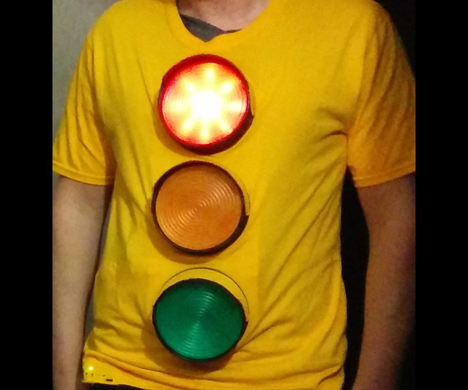 LED Traffic Light Halloween Costume : 10 Steps (with Pictures ...