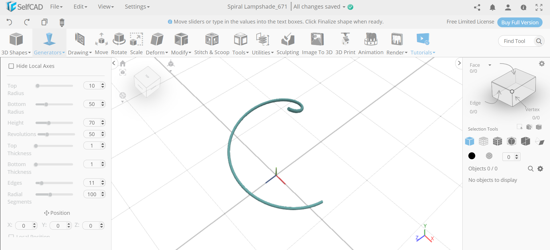 HOW TO CREATE 3D WIREFRAME MODELS LIKE SPIRAL LAMP SHADE AND OUTDOOR DOME HOUSE IN 3D MODELLING ...