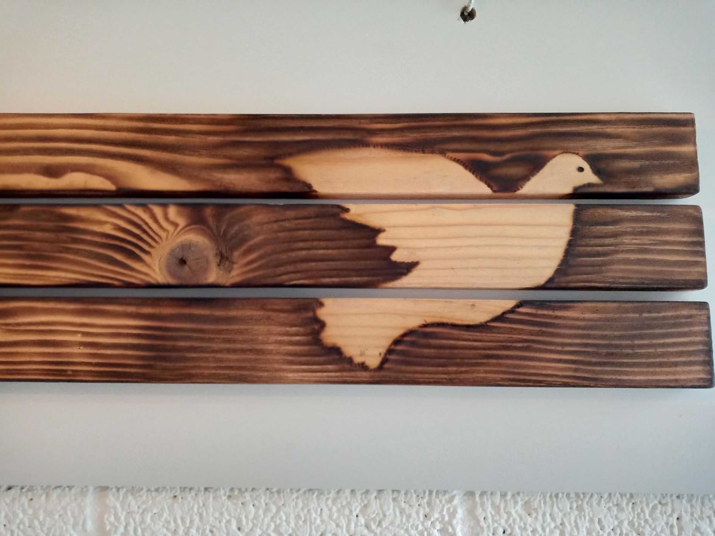 Pigeons at Sunset: Easy Burned Wood Decoration Project : 9 Steps (with ...