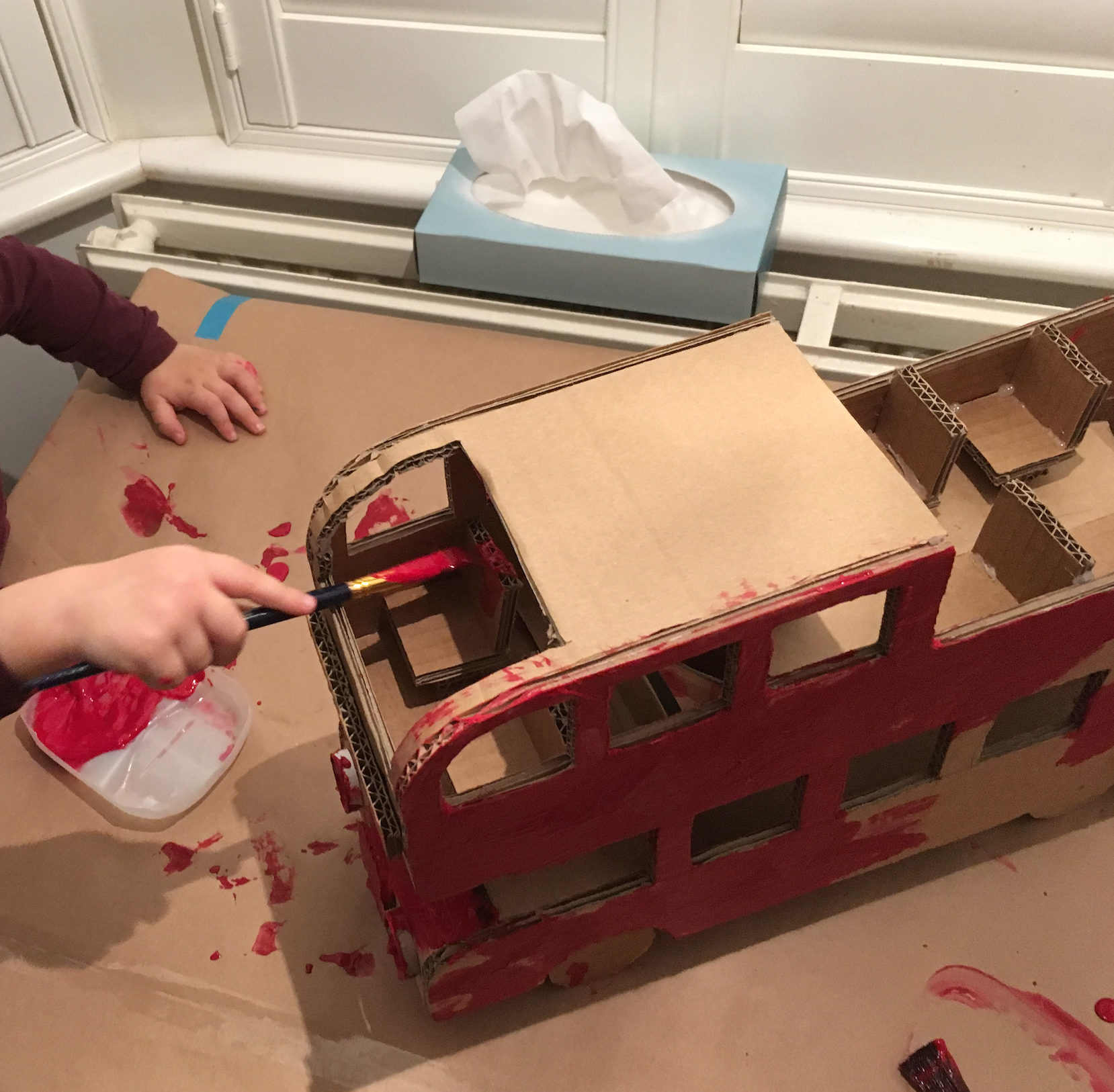 Cardboard Box Bus - for a Toy Ride : 16 Steps (with Pictures ...
