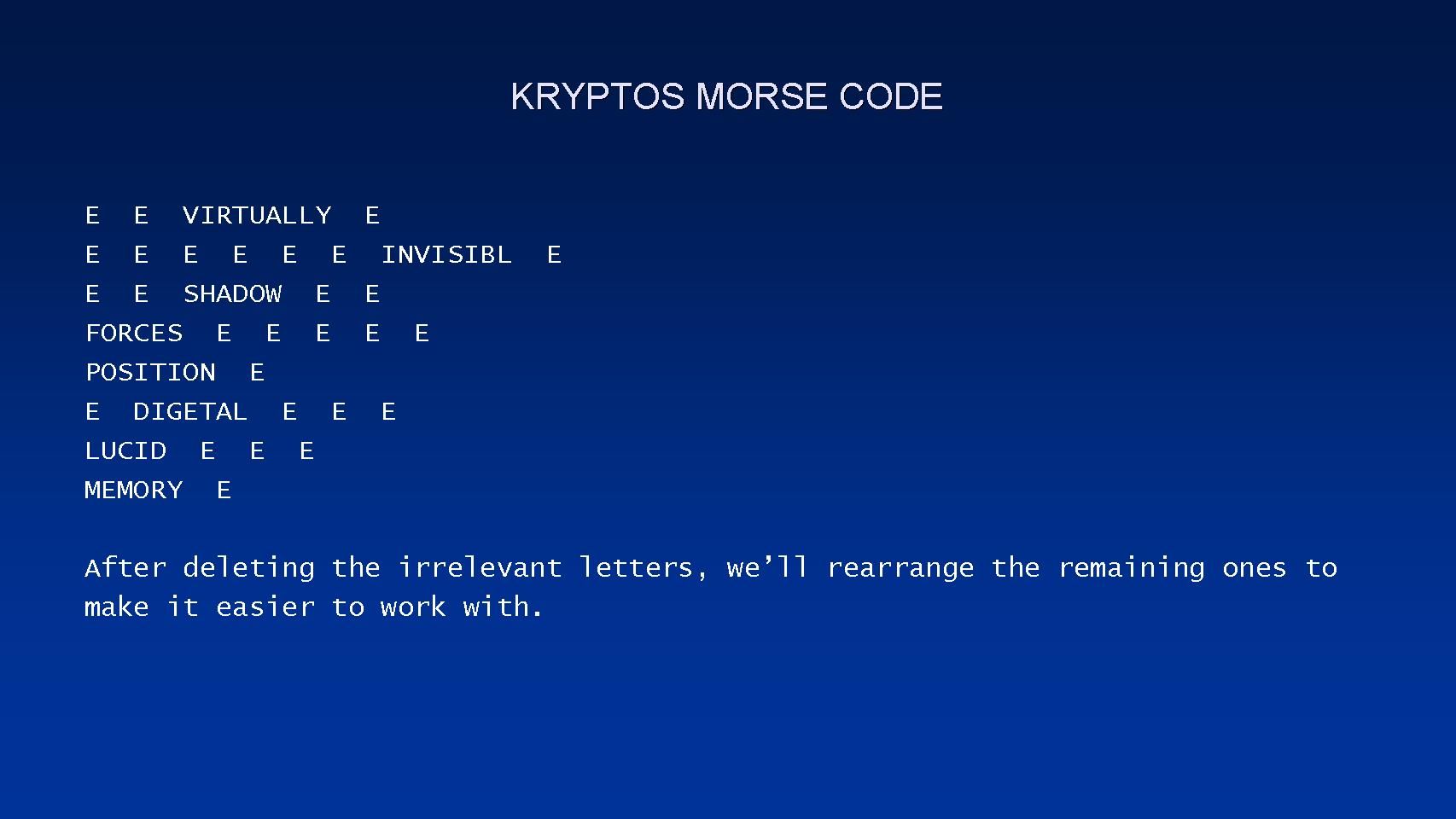 HOW TO SOLVE SANBORN'S KRYPTOS: PART 3 - ABSCISSA : 11 Steps ...