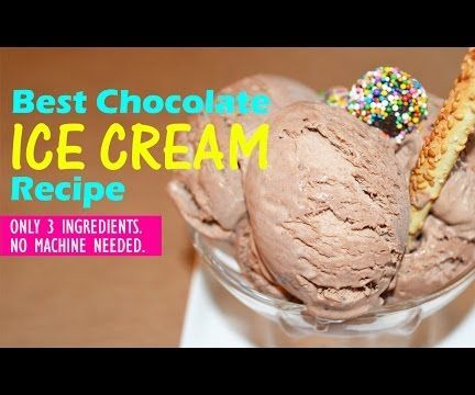 Best Chocolate Ice Cream Recipe (NO MACHINE) With Only 3 Ingredients ...