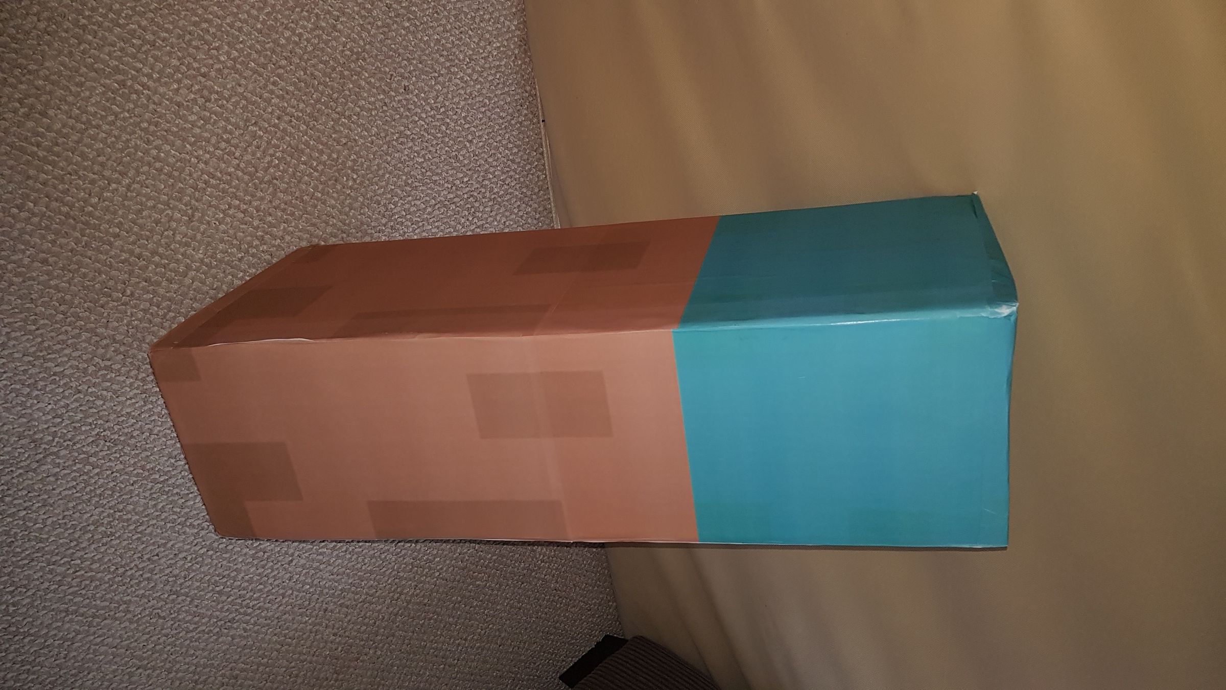 Minecraft Steve Cardboard Box Costume DIY : 12 Steps - Instructables