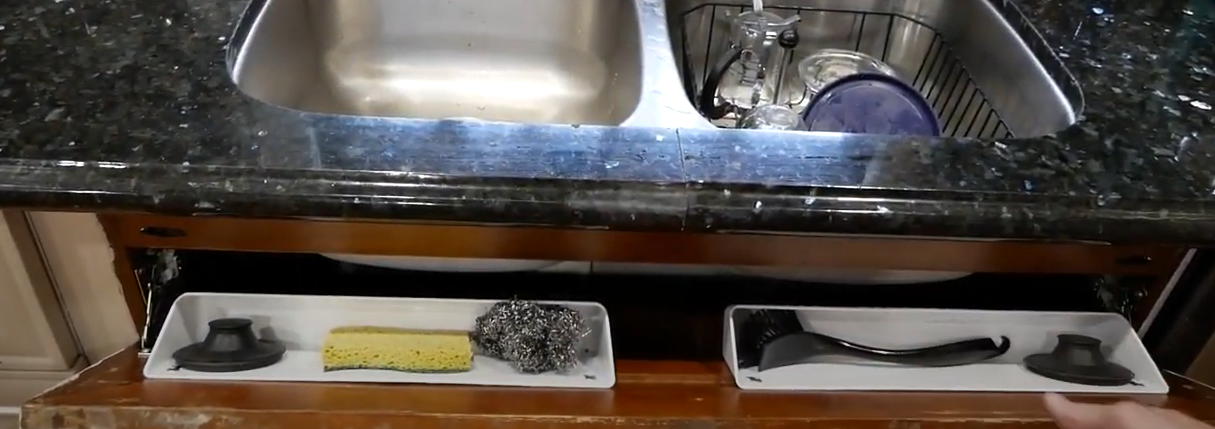 Sink Tip Out Tray Installation : 4 Steps - Instructables