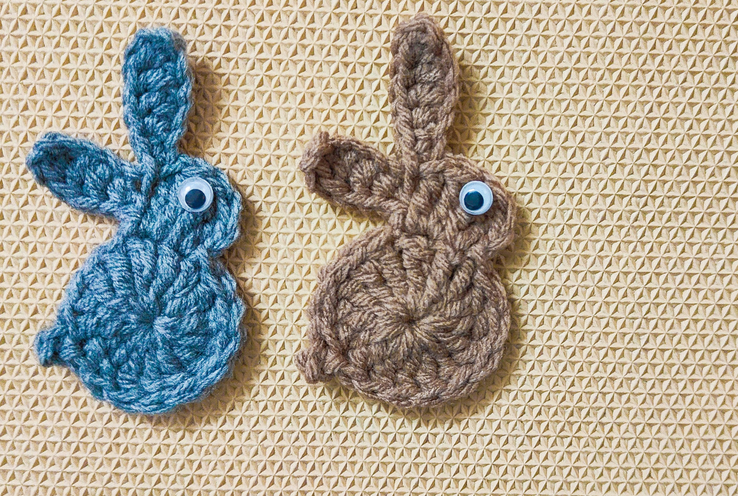 How to Crochet Easter Bunny Applique : 4 Steps (with Pictures ...
