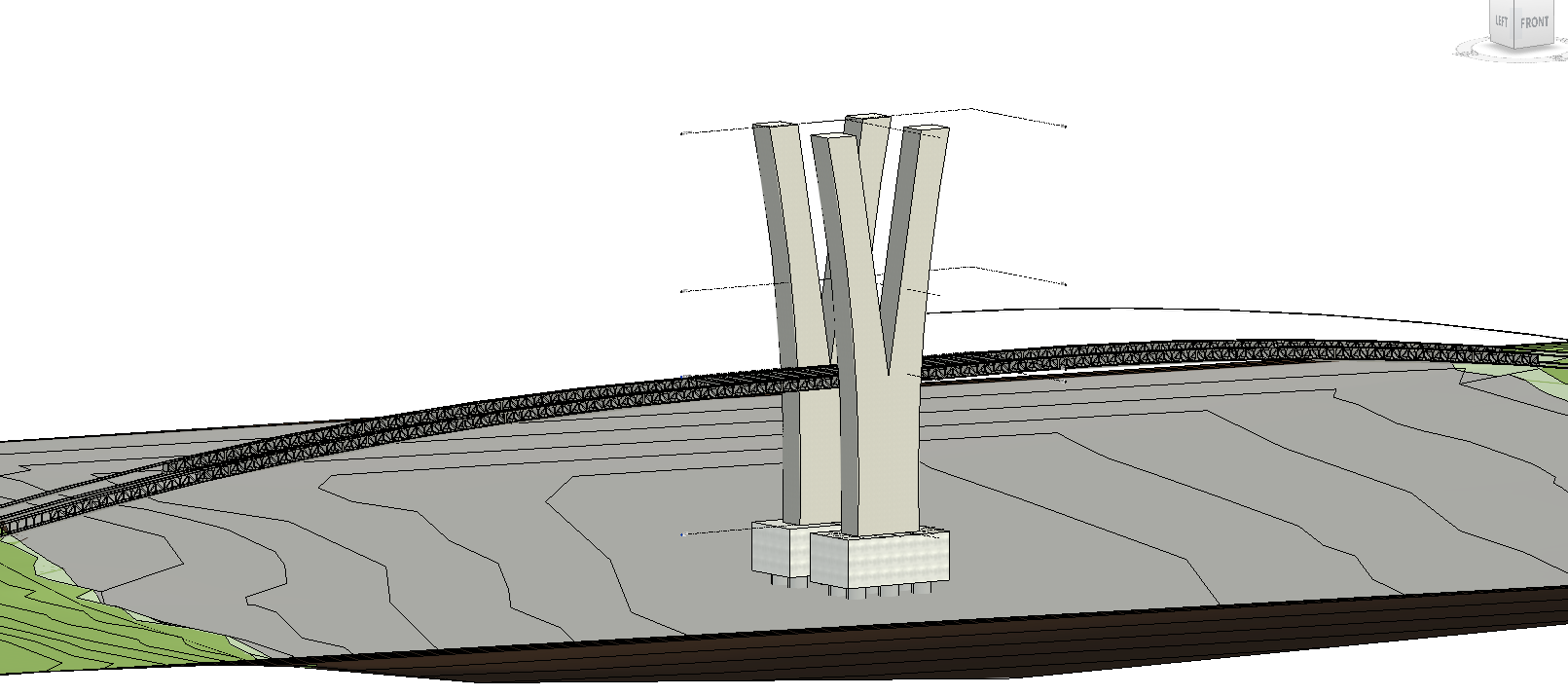 The Victory Bridge (Suspension Pedestrian Bridge Made in Revit) : 8 ...