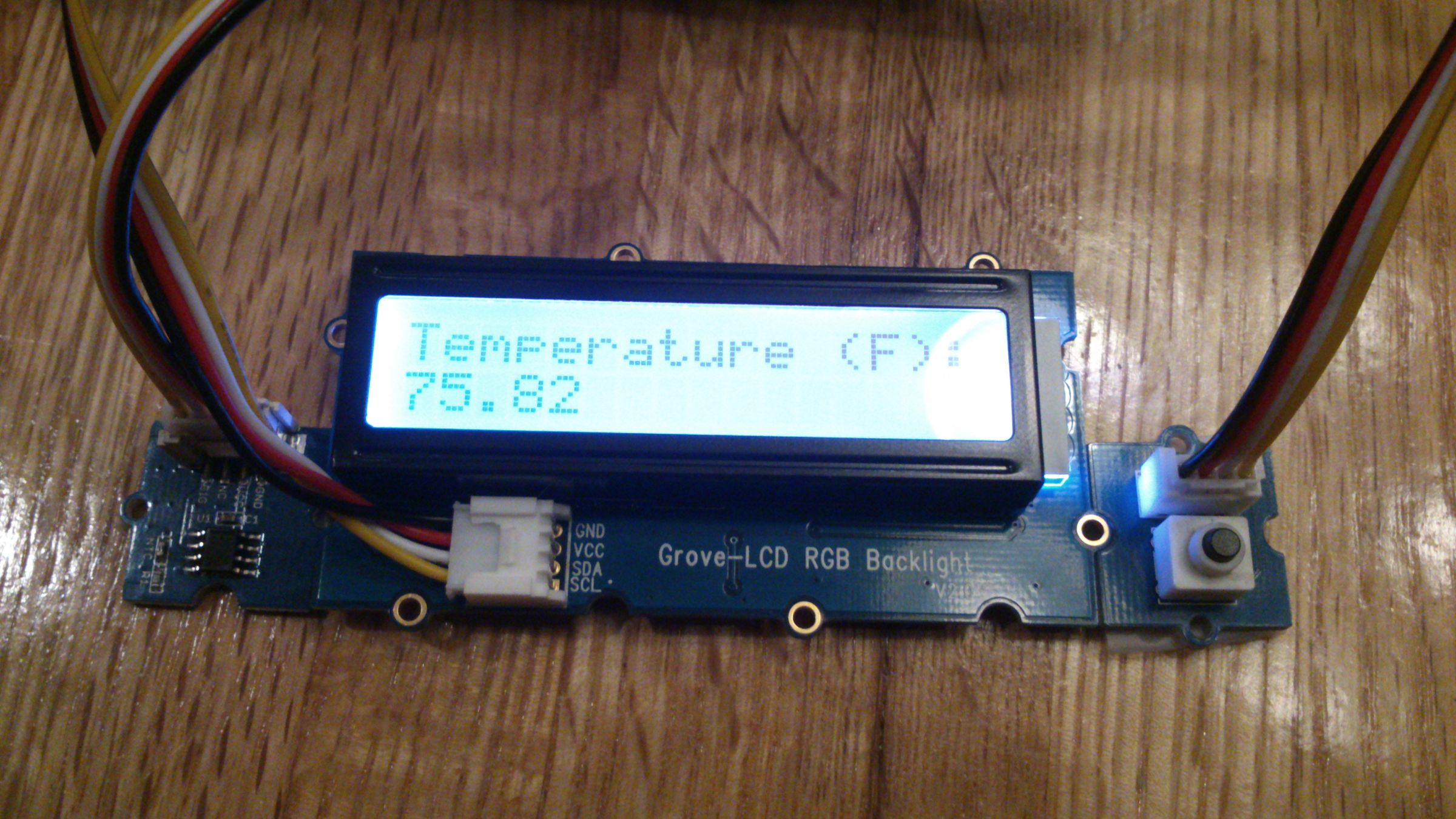 Intel Edison/Arduino Temperature Display With Momentary Backlight : 4 ...