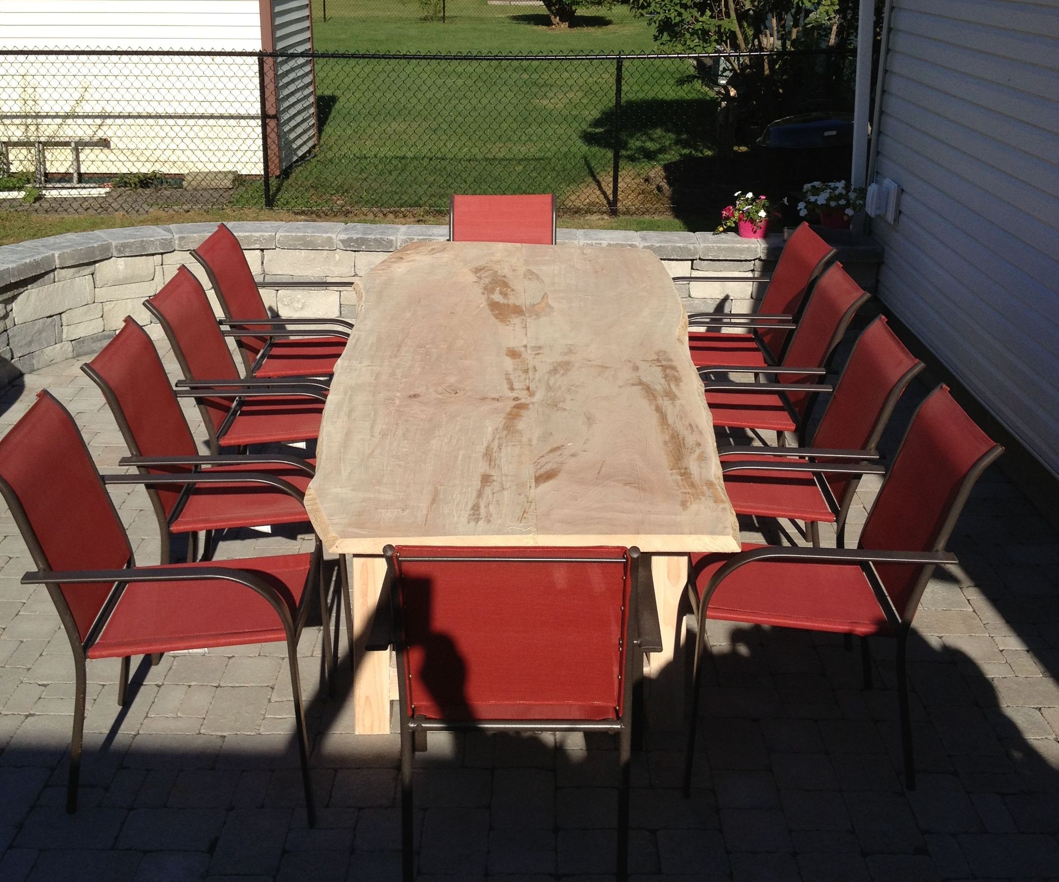 Live Edge Maple Slab Outdoor Table : 4 Steps (with Pictures ...
