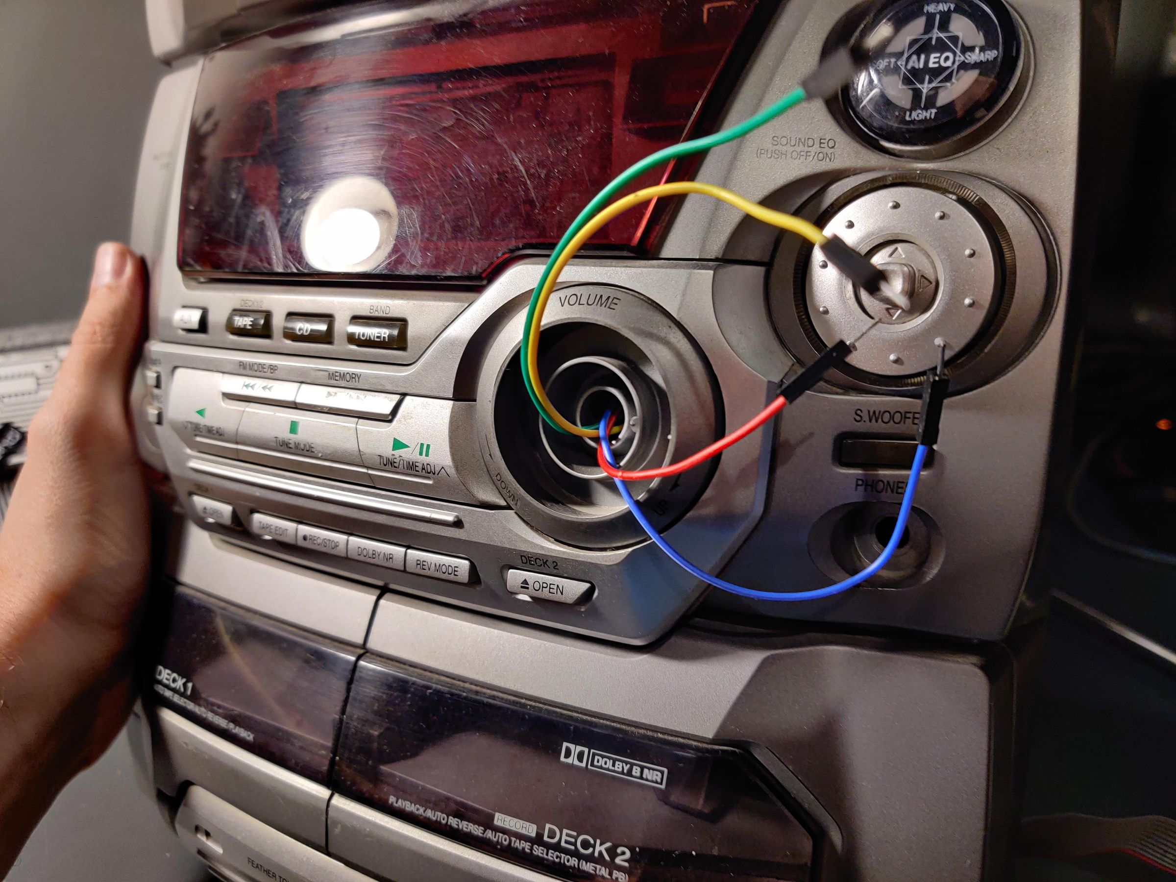 Custom Volume Control for an Old Stereo System, With Buttons and ...