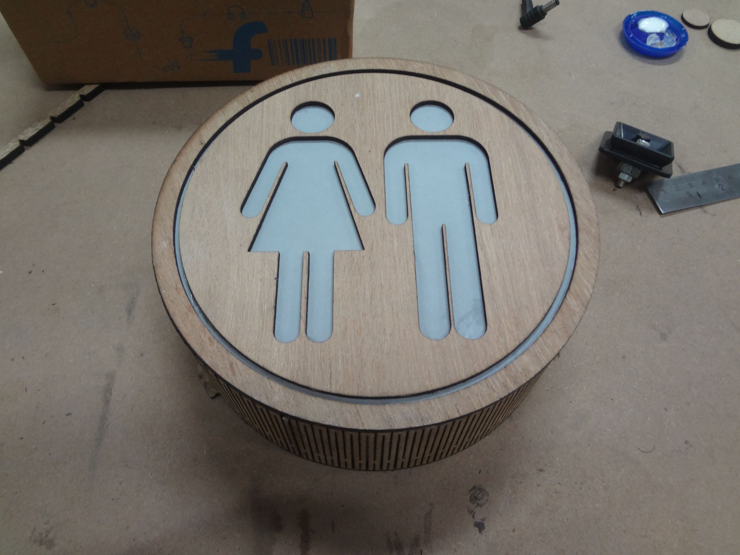Lasercut Toilet and Staircase Signs : 8 Steps (with Pictures ...